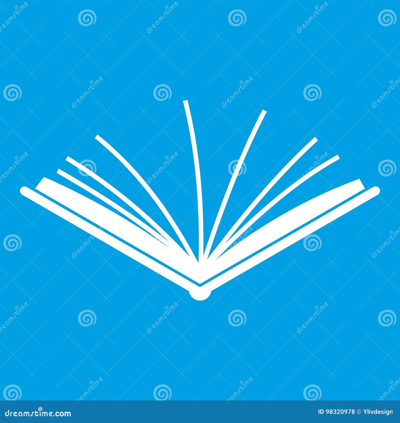 Open tutorial icon white stock vector. Illustration of novel - 98320978