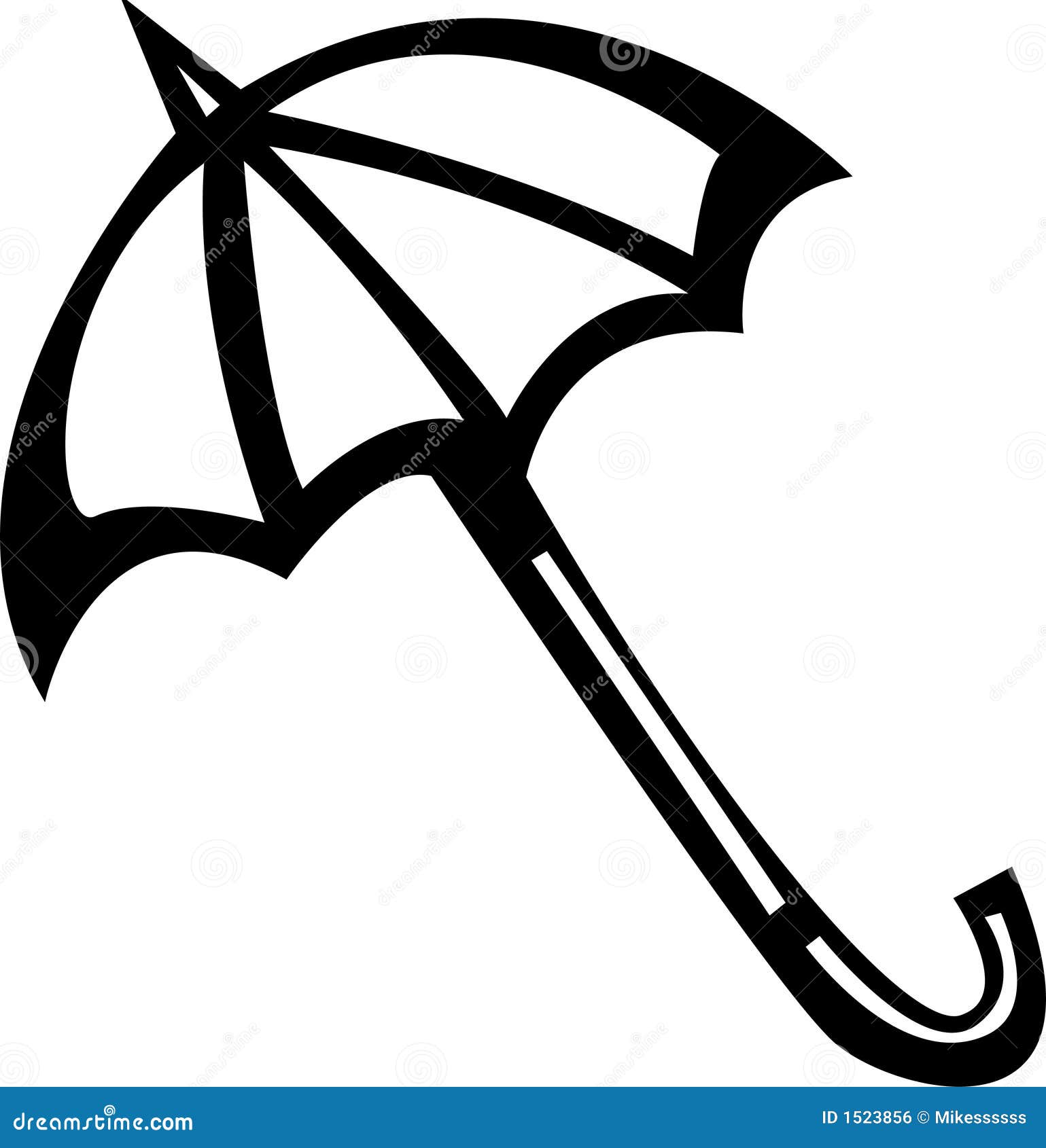 Open Umbrella - Linear Vector Illustration For Coloring. Umbrella Side ... Open Umbrella - Linear Vector Illustration For Coloring. Umbrella Side ...