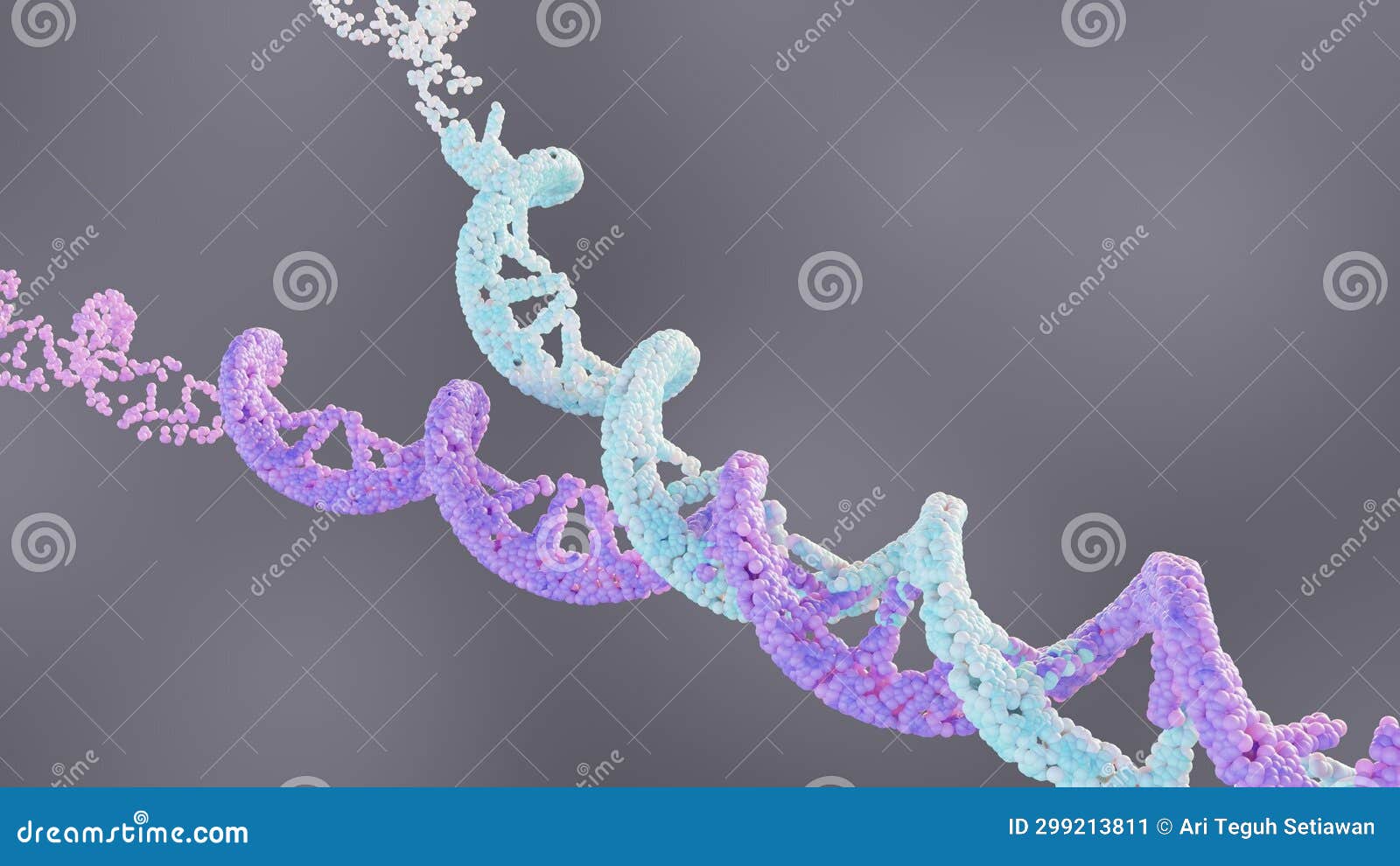 Replication Fork For A New Strand DNA In The Dna Origin Stock Image ...
