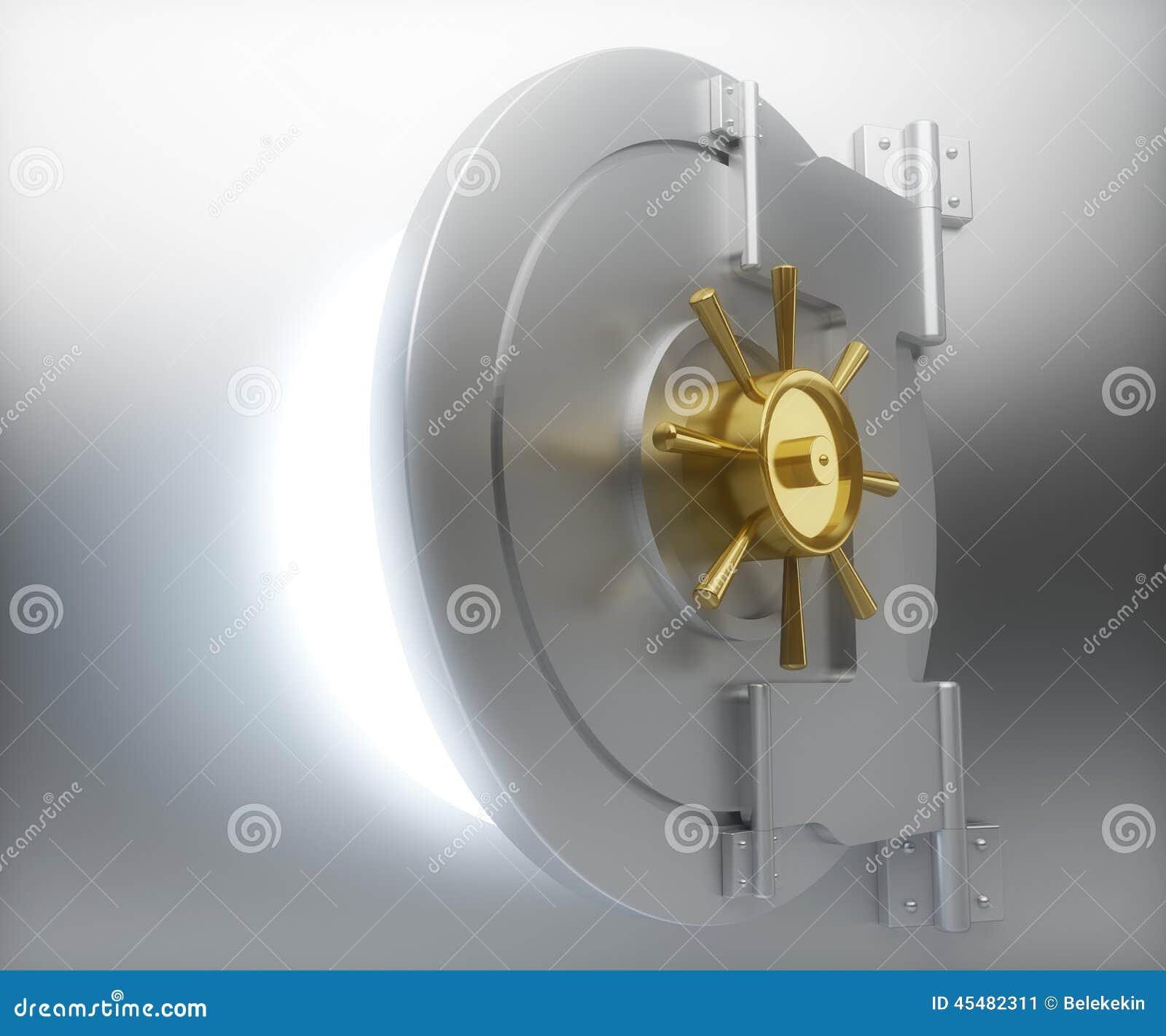 Open vault stock illustration. Illustration of banking - 45482311
