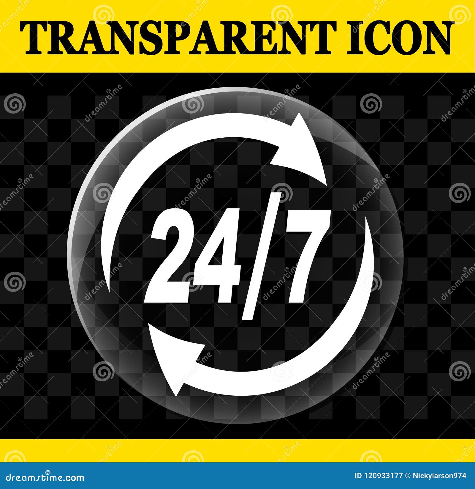 Always Open Vector Circle Icon Stock Vector - Illustration of service ...