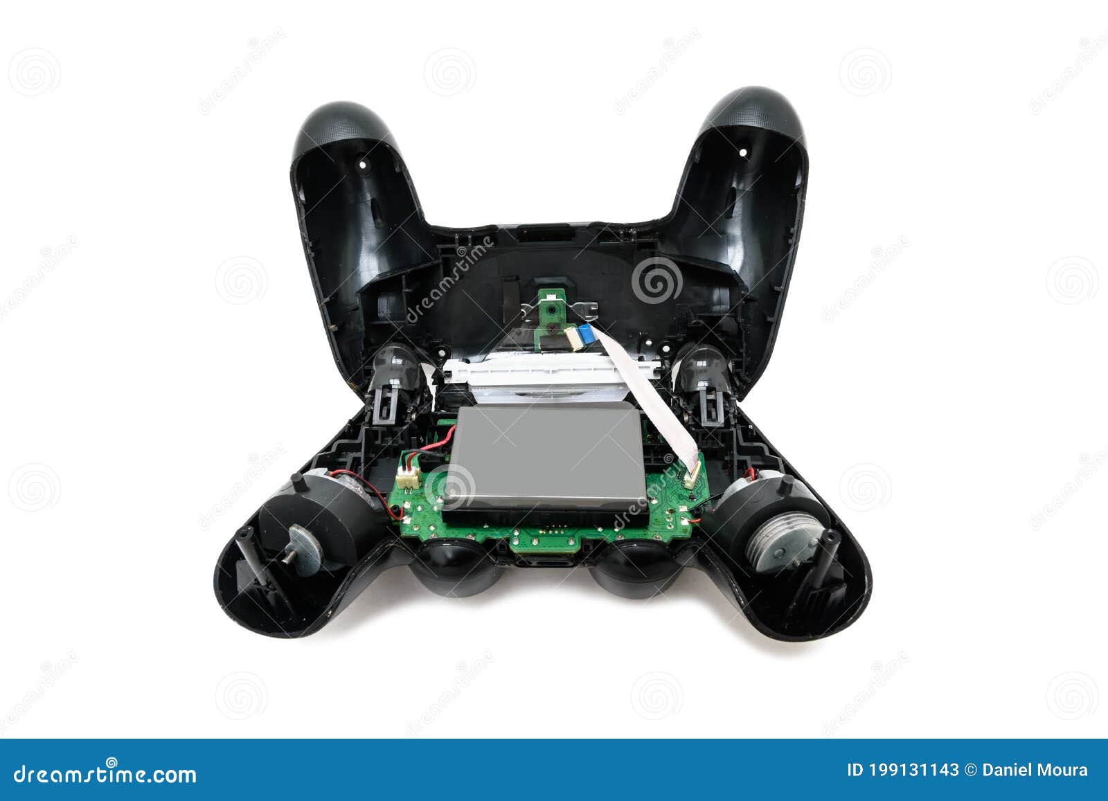 Open Video Game Control, Component Of Its Interior Exposed Royalty-Free ...