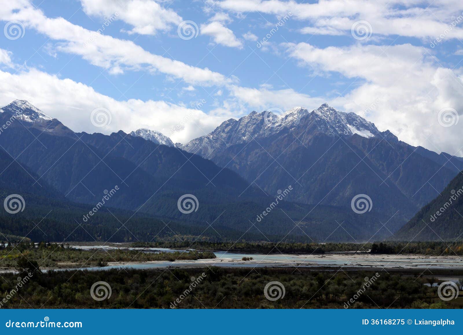 Open View of Tibetan Valley Stock Image - Image of gorge, high: 36168275