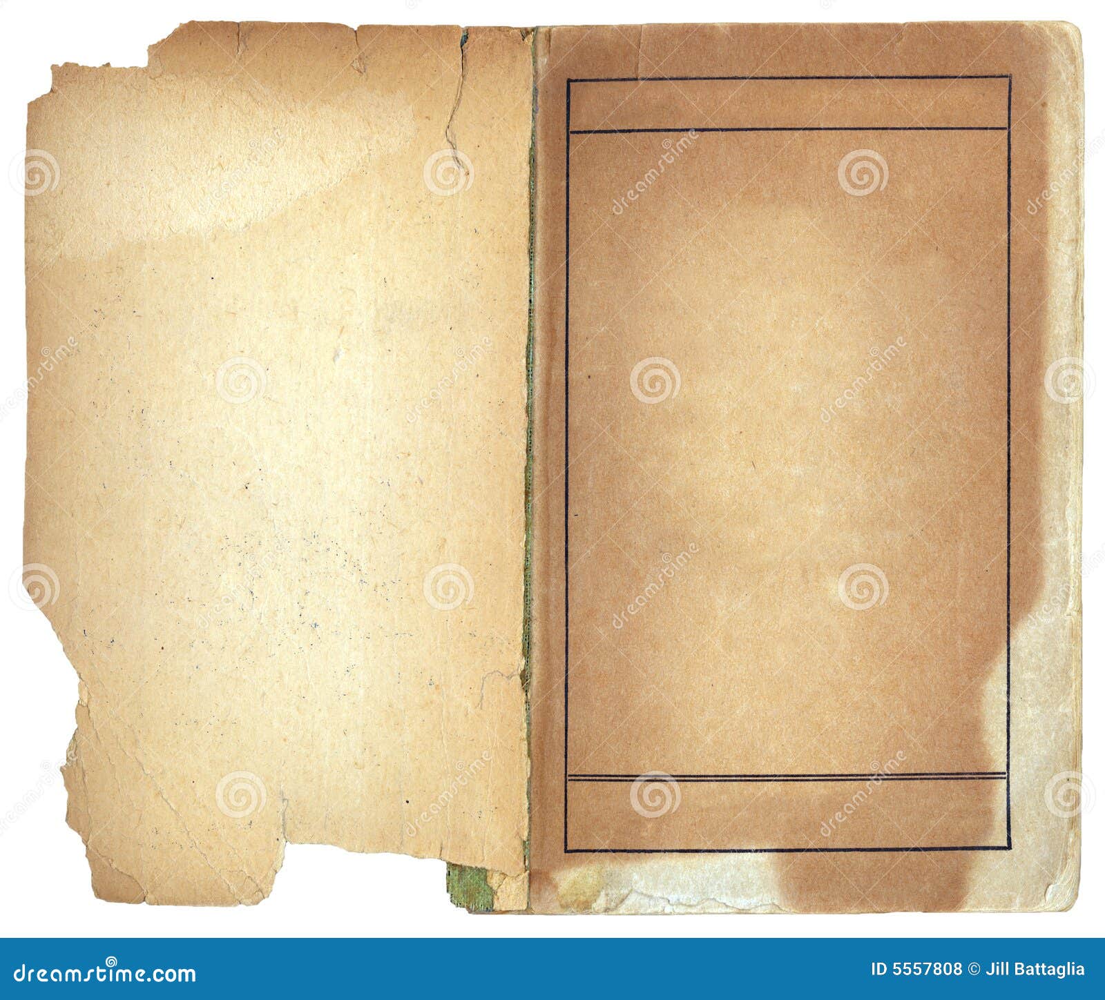 Open Vintage Book stock photo. Image of stained, paper - 5557808
