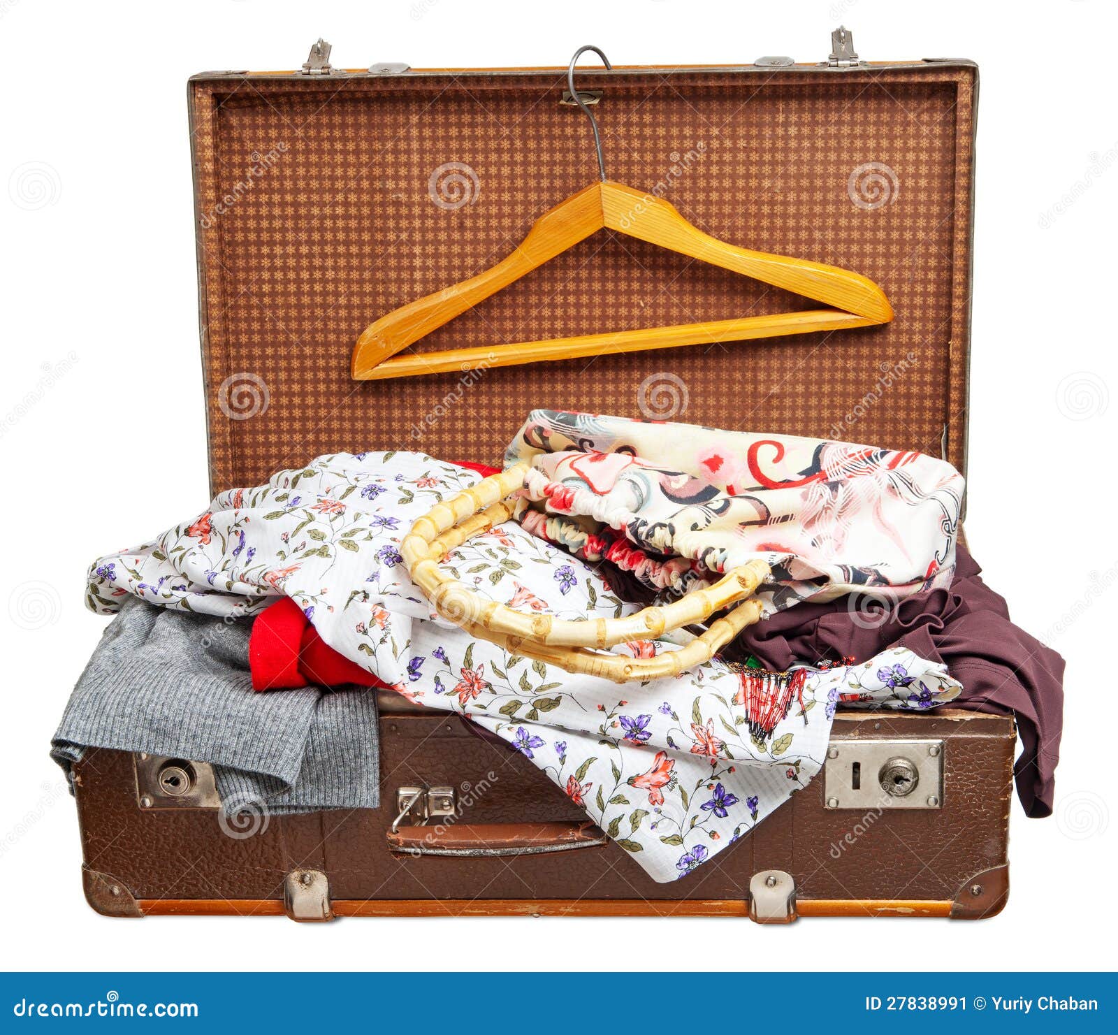 Open vintage suitcase stock image. Image of overnight - 27838991