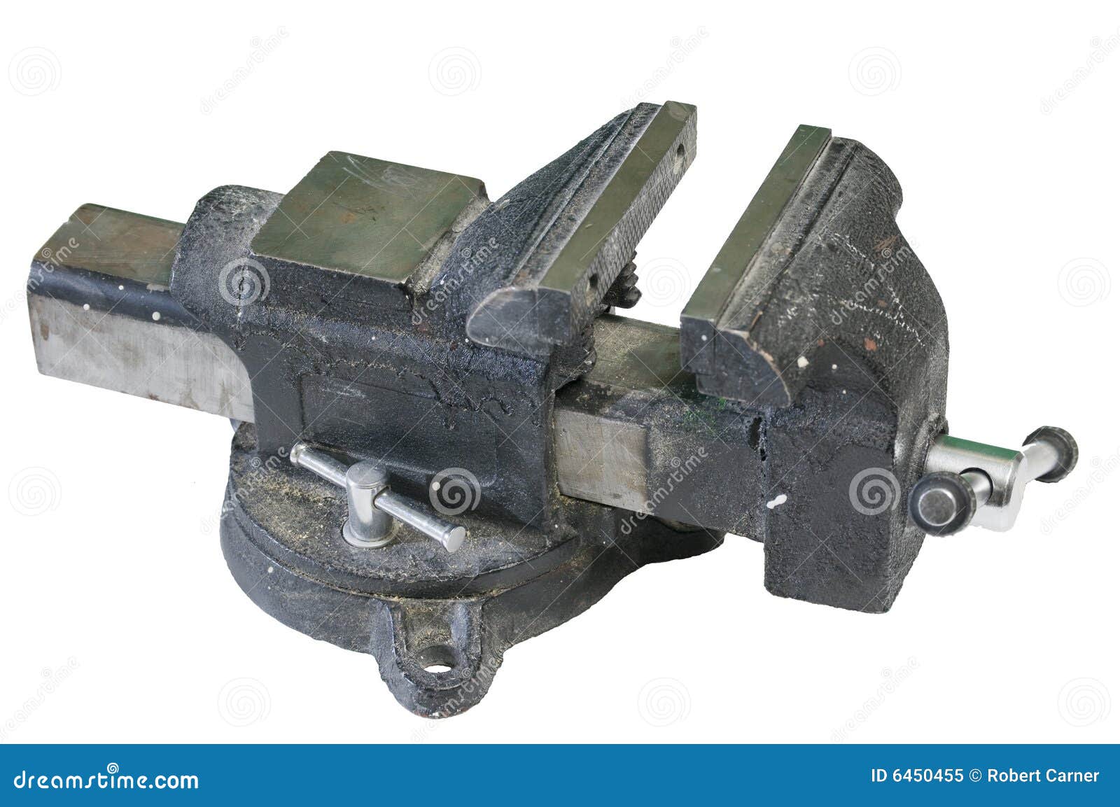 Open Vise Isolated on White Stock Image - Image of tool, solid: 6450455