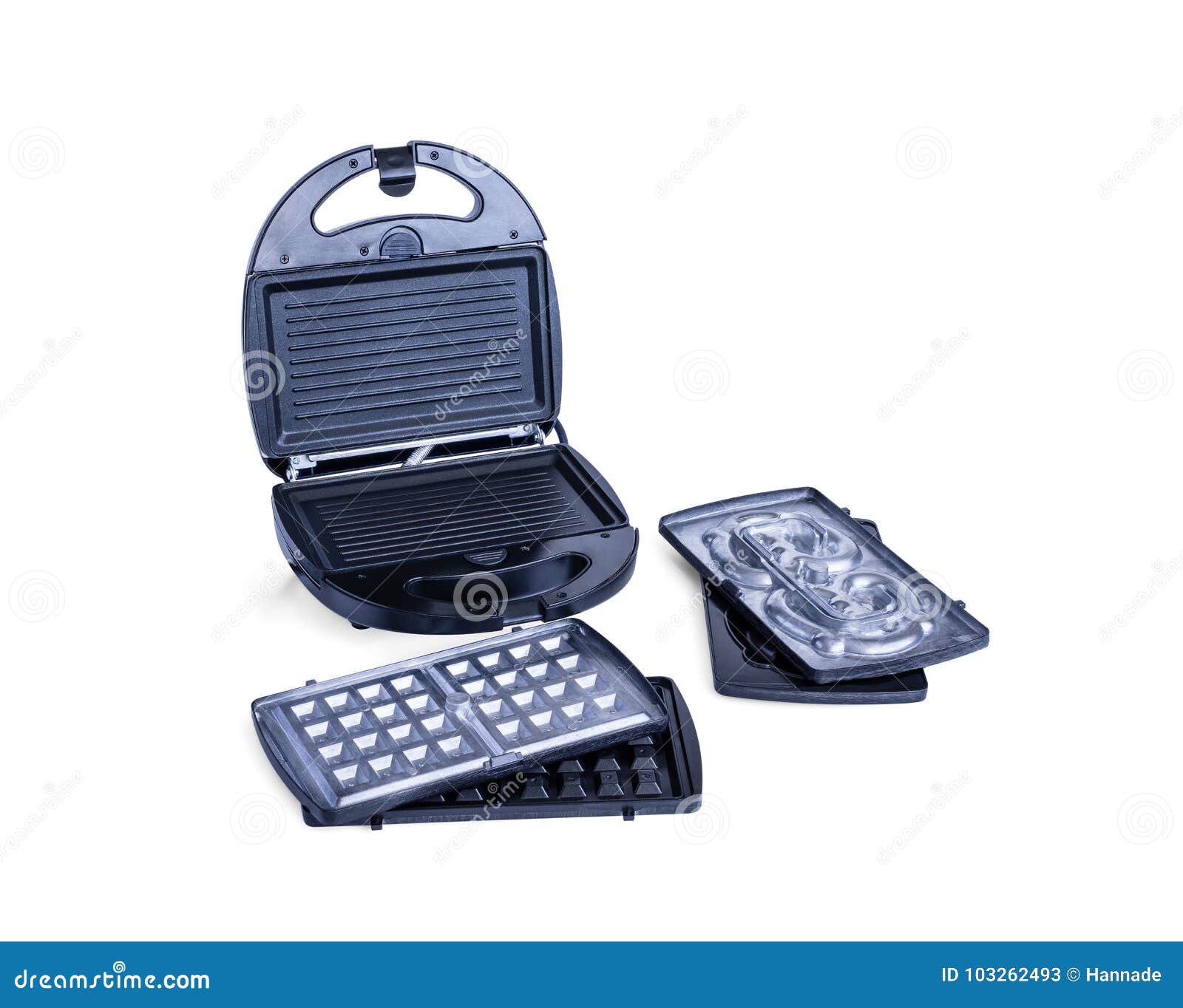 Waffle Maker on White Background Stock Image - Image of kitchen, toast ...