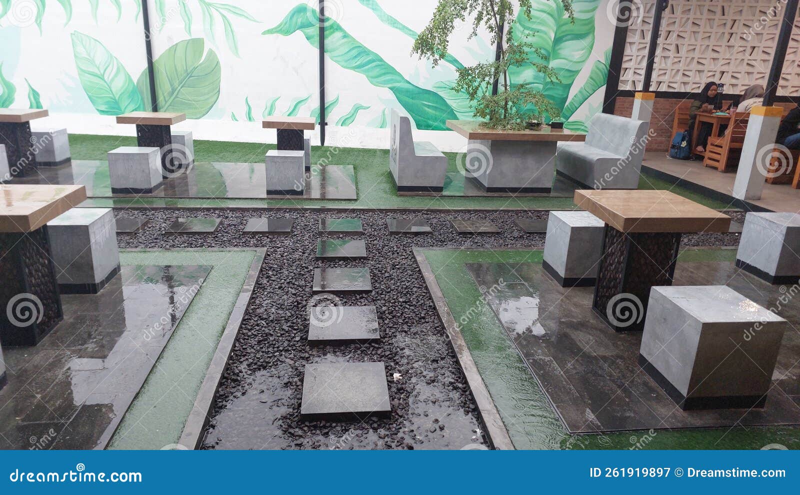 Open Waiting Area stock image. Image of waiting, block - 261919897