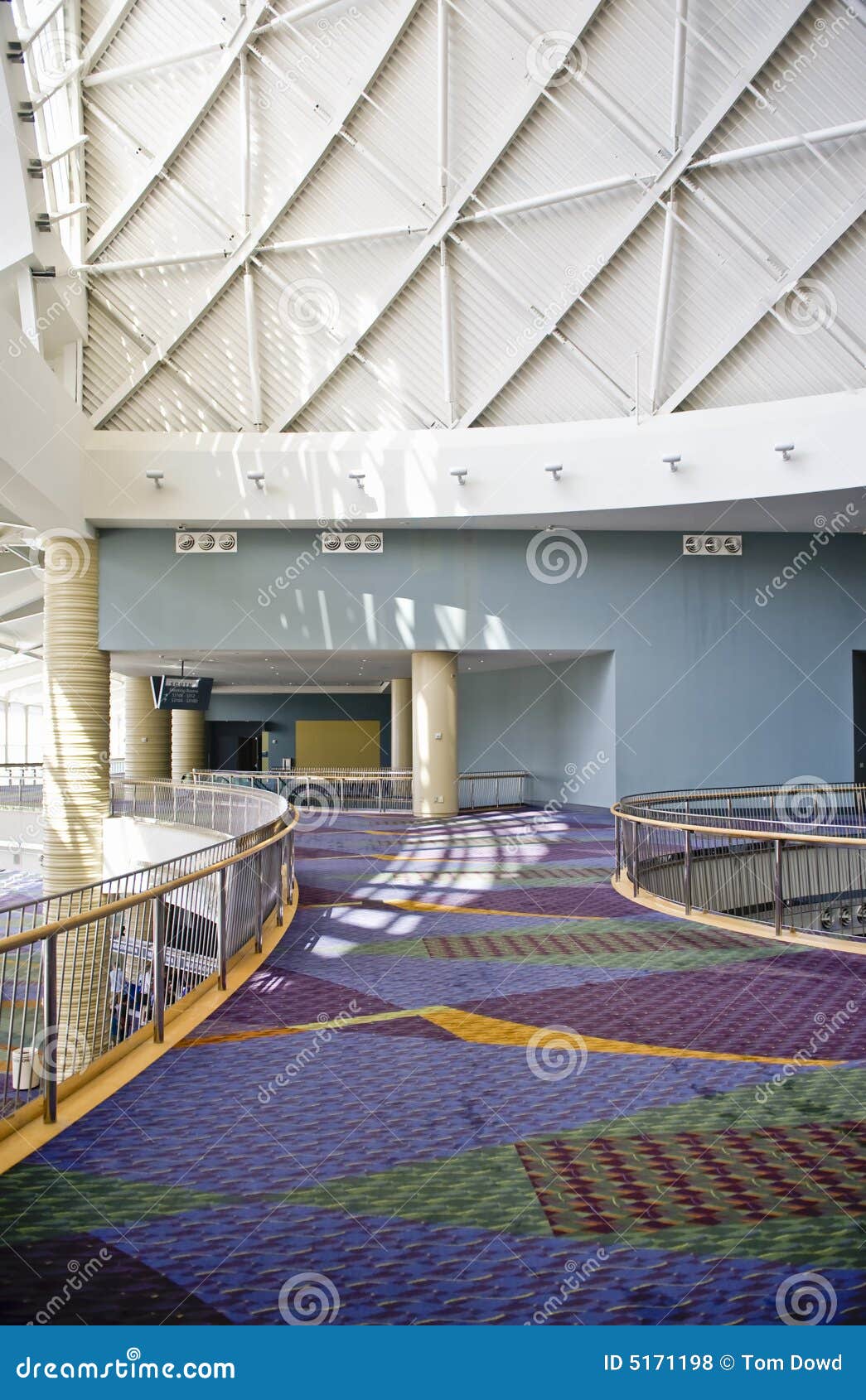 Open Walkway in Large Building Stock Photo - Image of passageway, area ...
