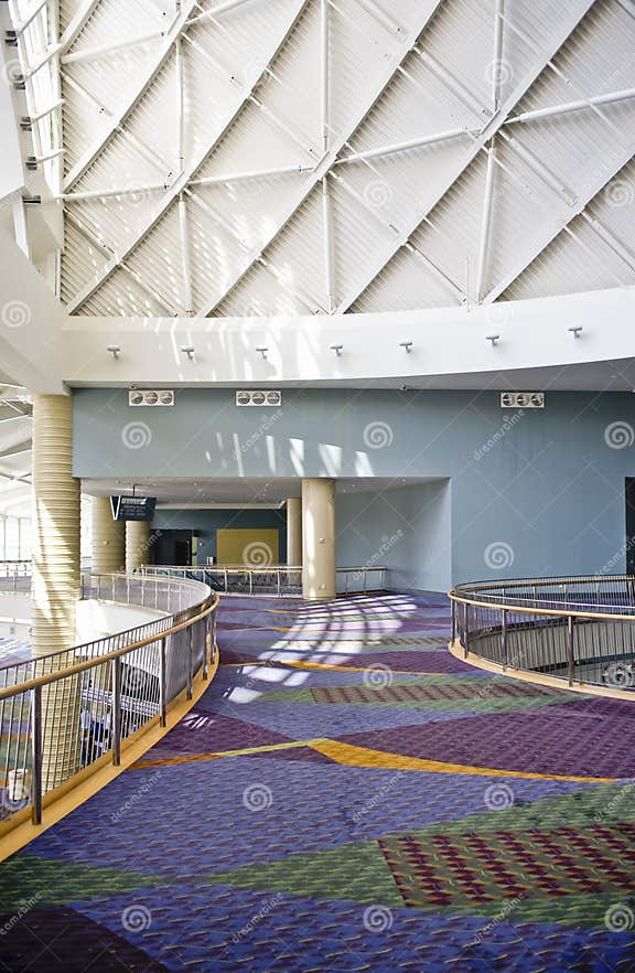 Open Walkway in Large Building Stock Photo - Image of passageway, area ...