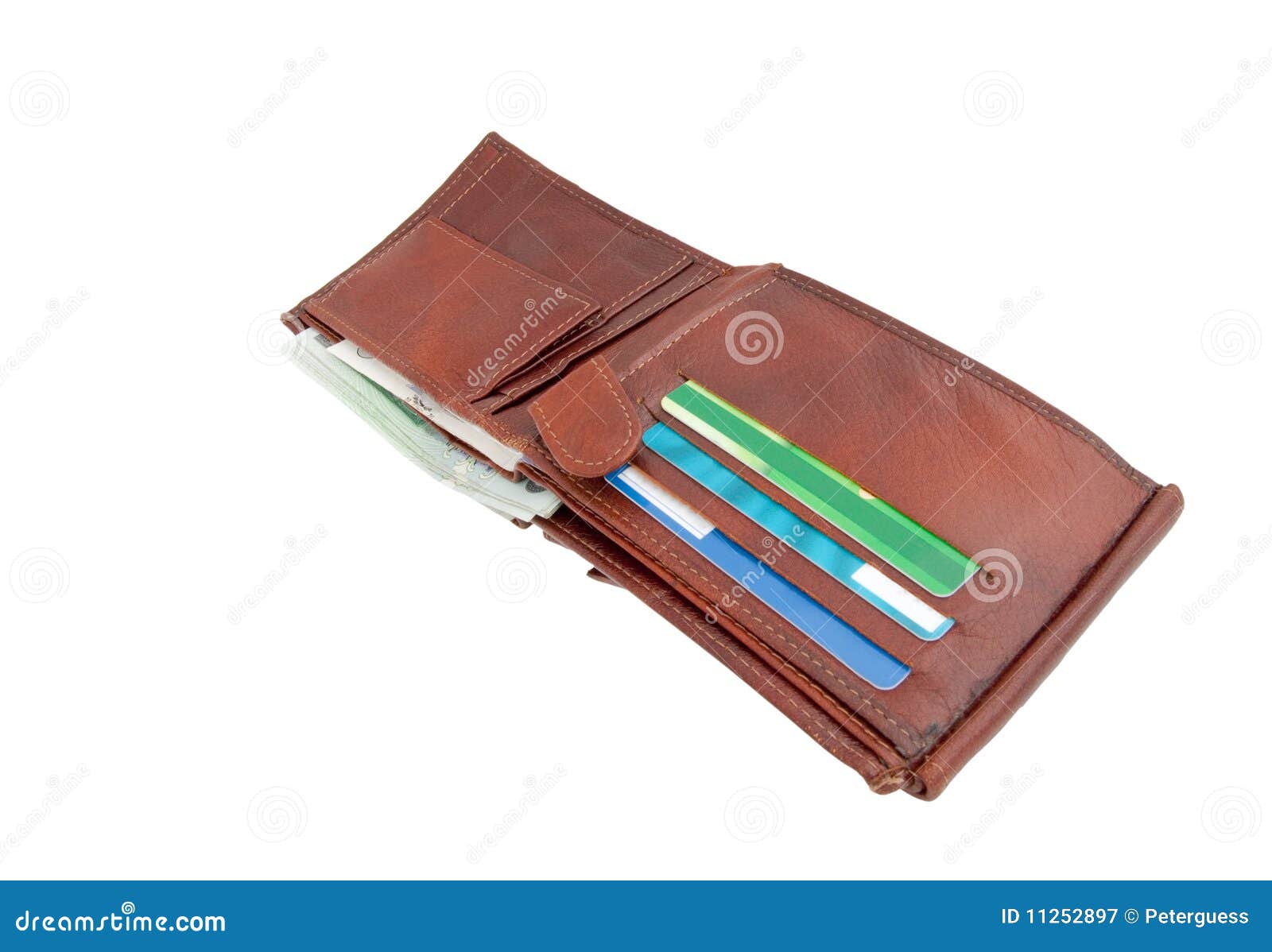 Open Wallet 1 stock image. Image of brown, money, finance - 11252897