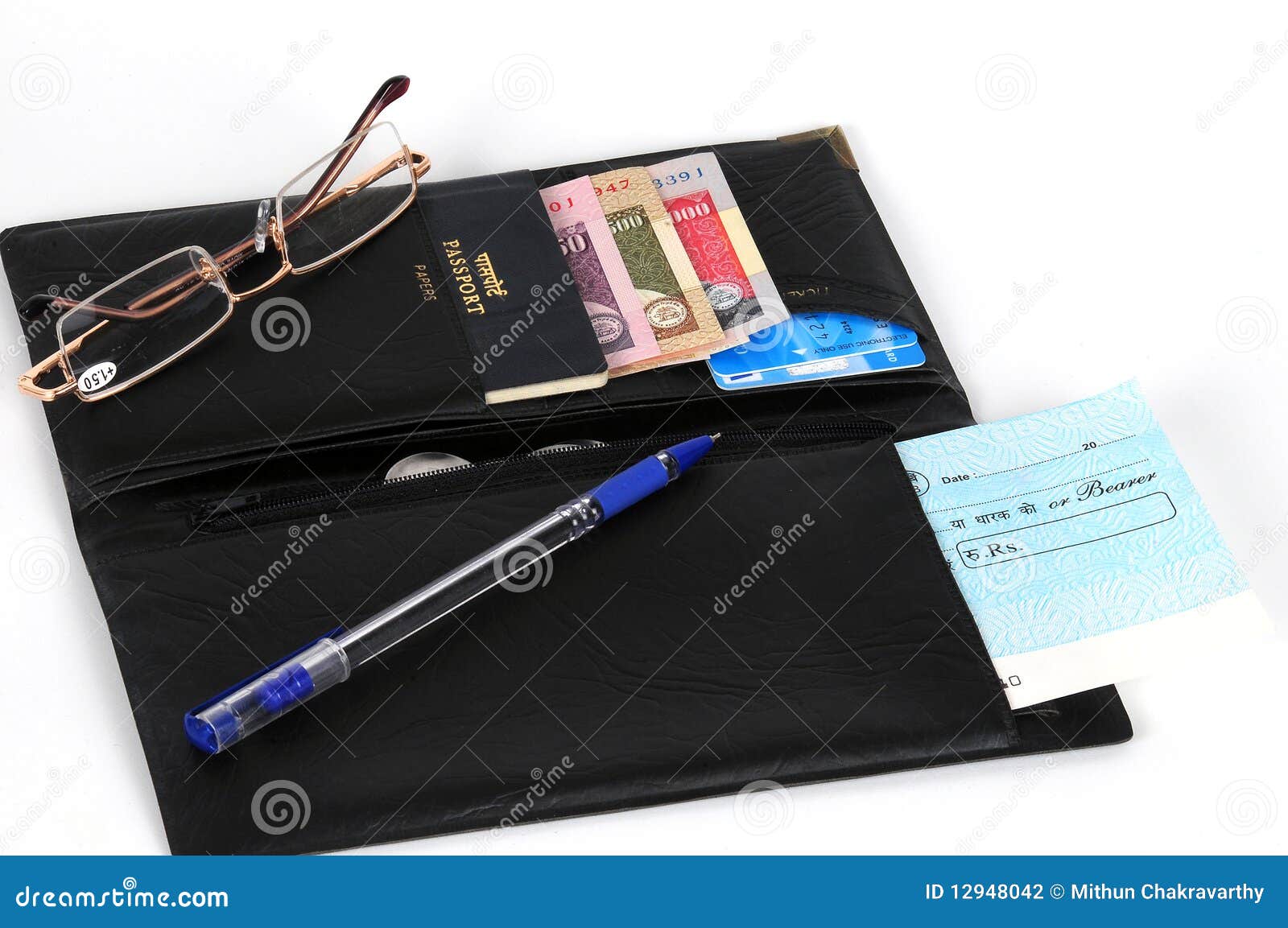 Open wallet stock photo. Image of card, cheque, people - 12948042
