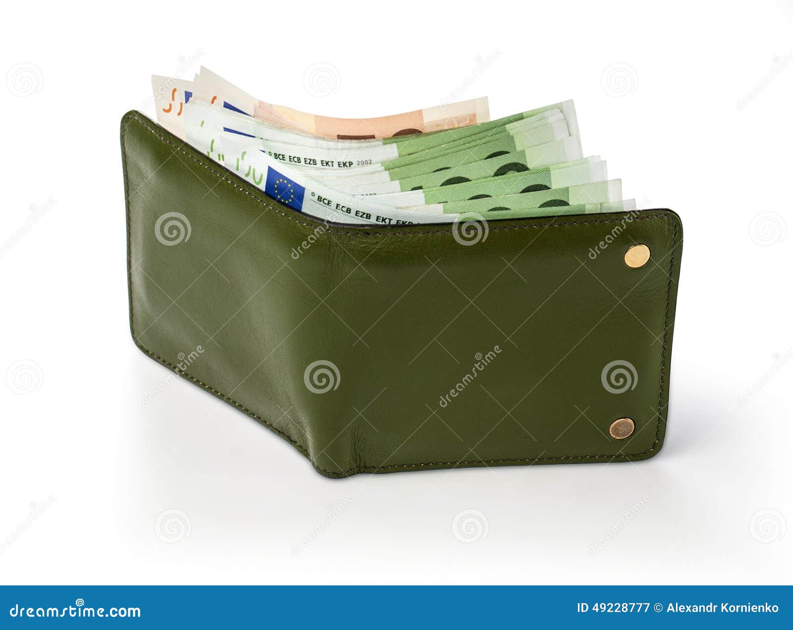 Open wallet with euro stock image. Image of background - 49228777