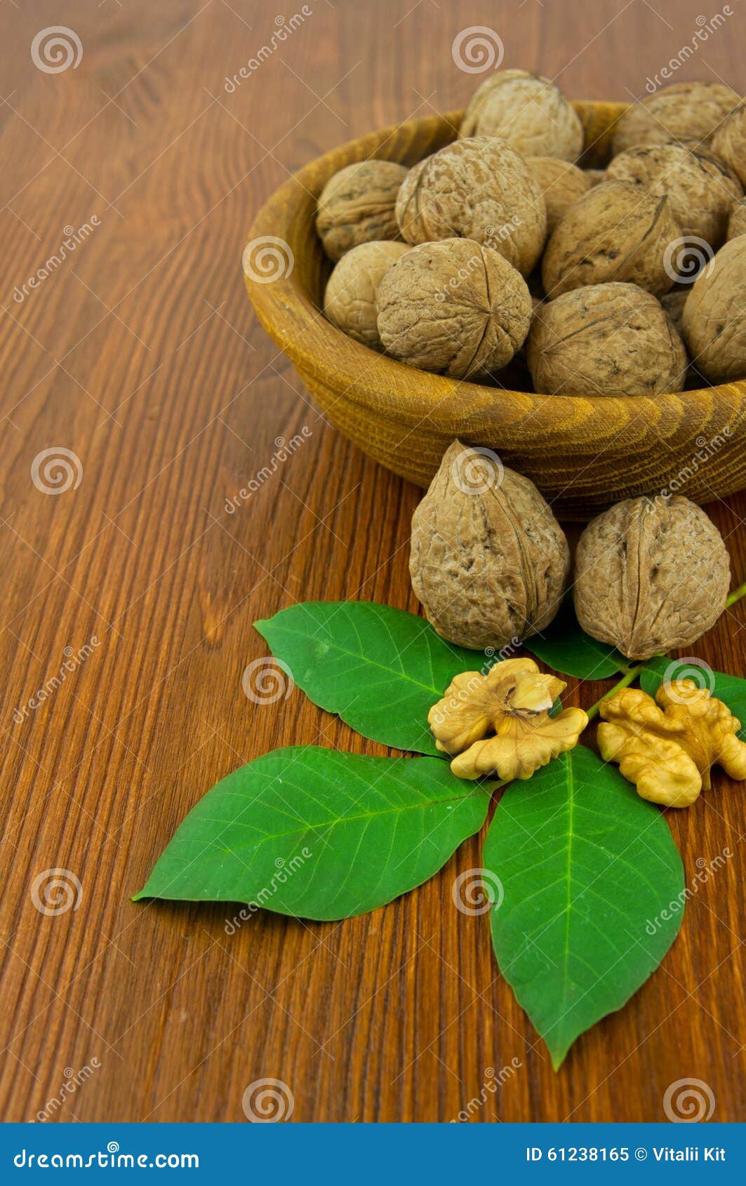Open Walnut Close Up, Nutcracker and Basket on Background, Selec Stock ...