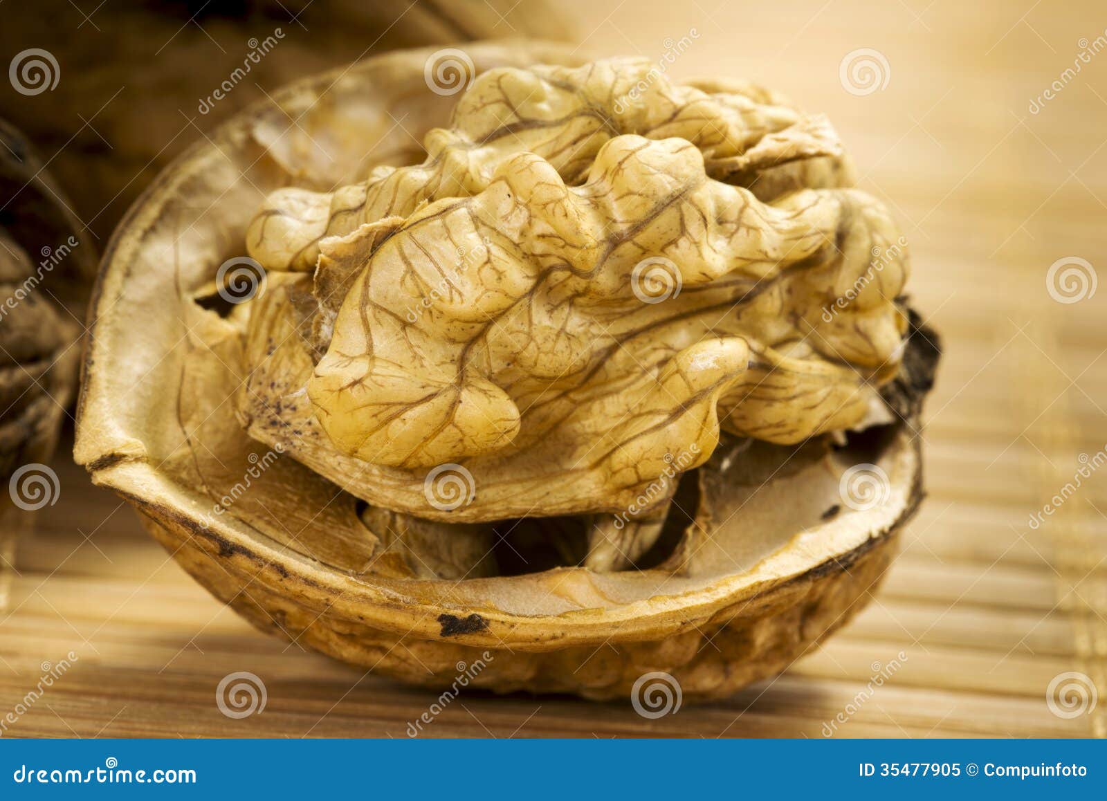 Open walnut stock image. Image of people, wood, appetizer - 35477905