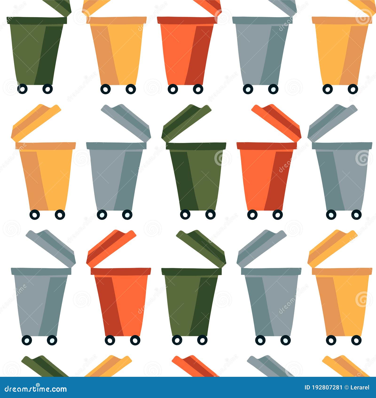 Open Waste Bins for Separate Waste Collection.Waste Recycling and Clean ...