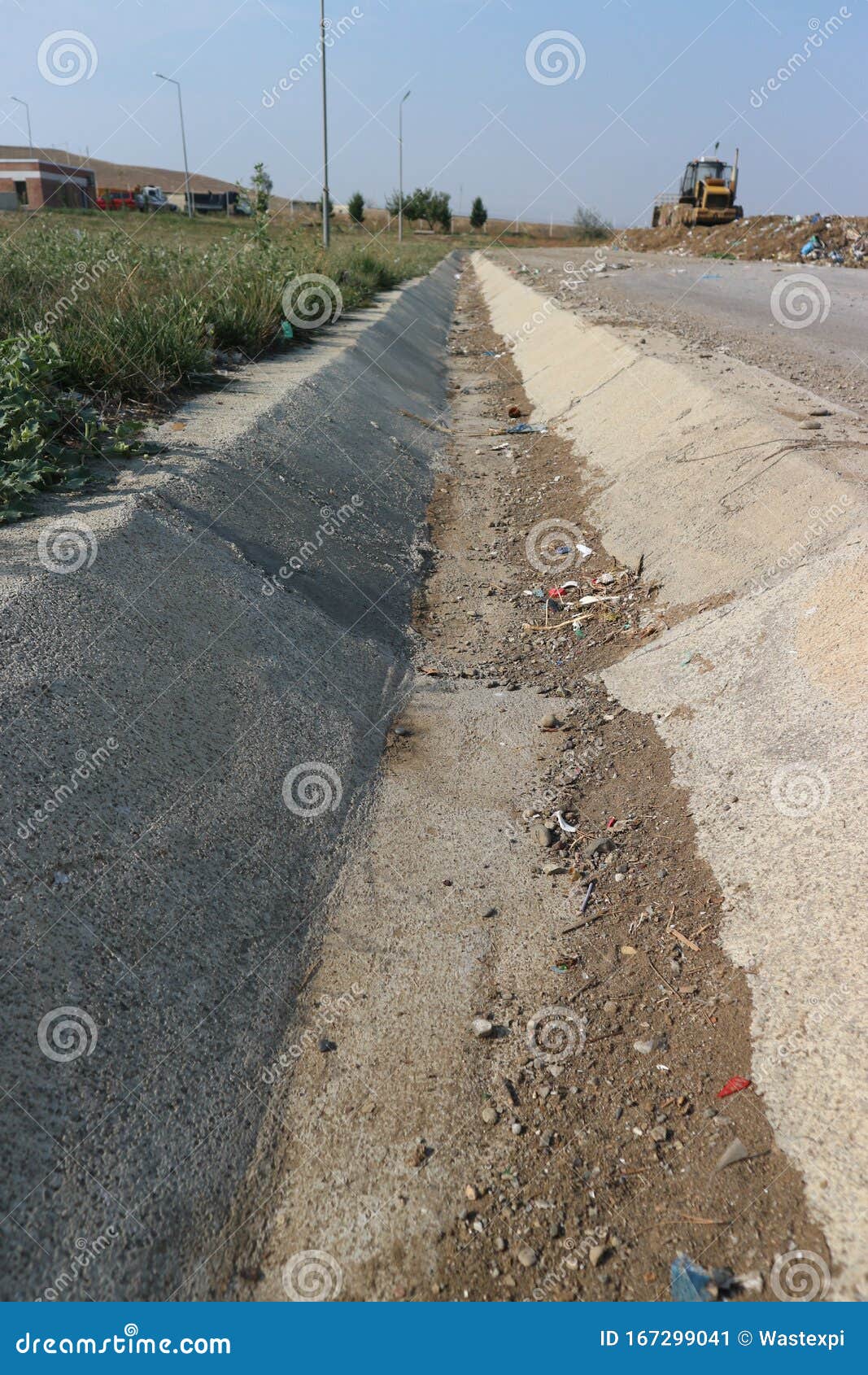 Inside Drainage Pit,dangerously Open Drainage Pit With Dirt And Black ...