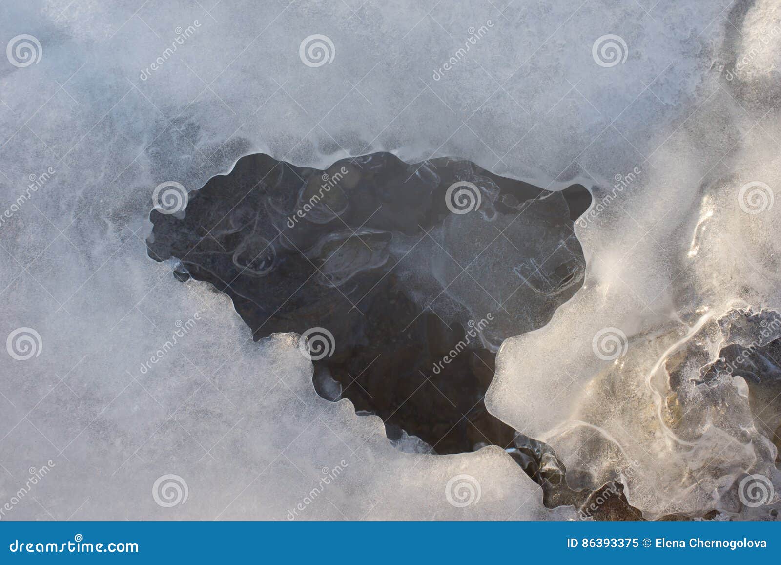 Open water. stock image. Image of open, hole, thaw, glade - 86393375
