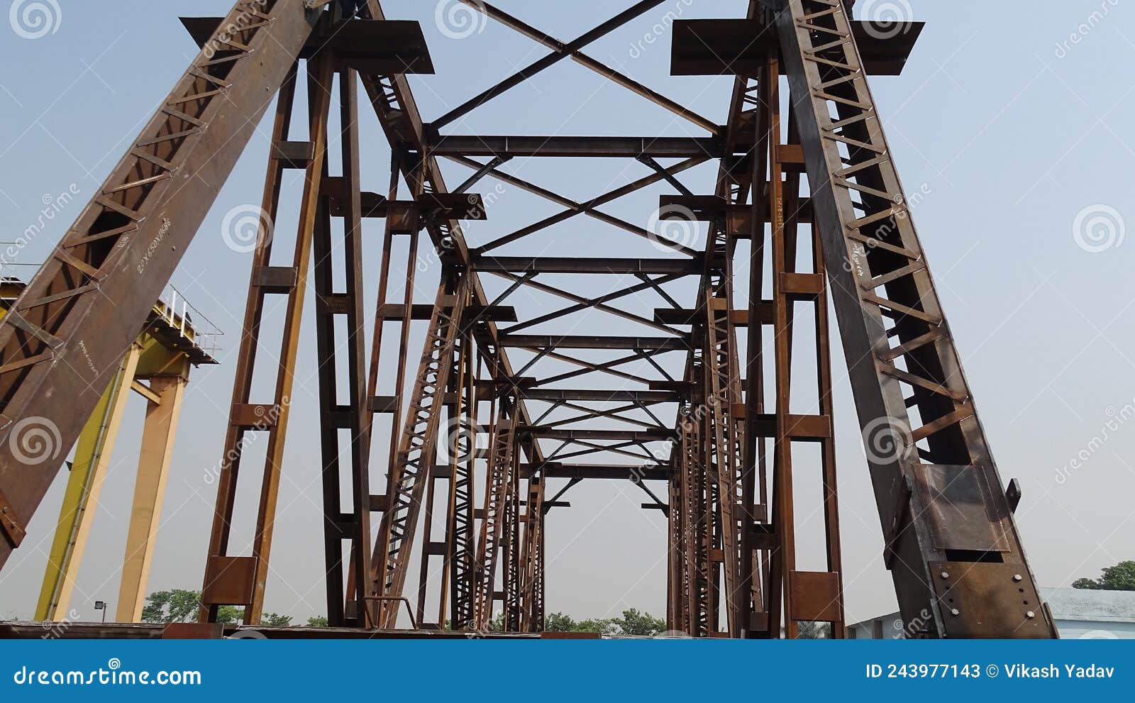 Open Web Girder Indian Railway Stock Image - Image of girder, trail ...