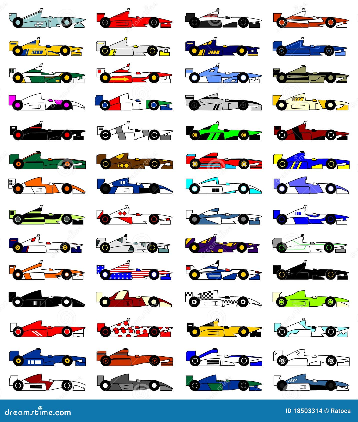 An Open Wheel Racing Car On A Street Track, With Sleek Design And ...