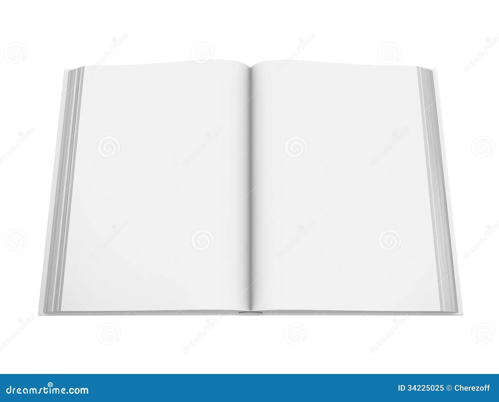 Open white book stock illustration. Illustration of cover - 34225025