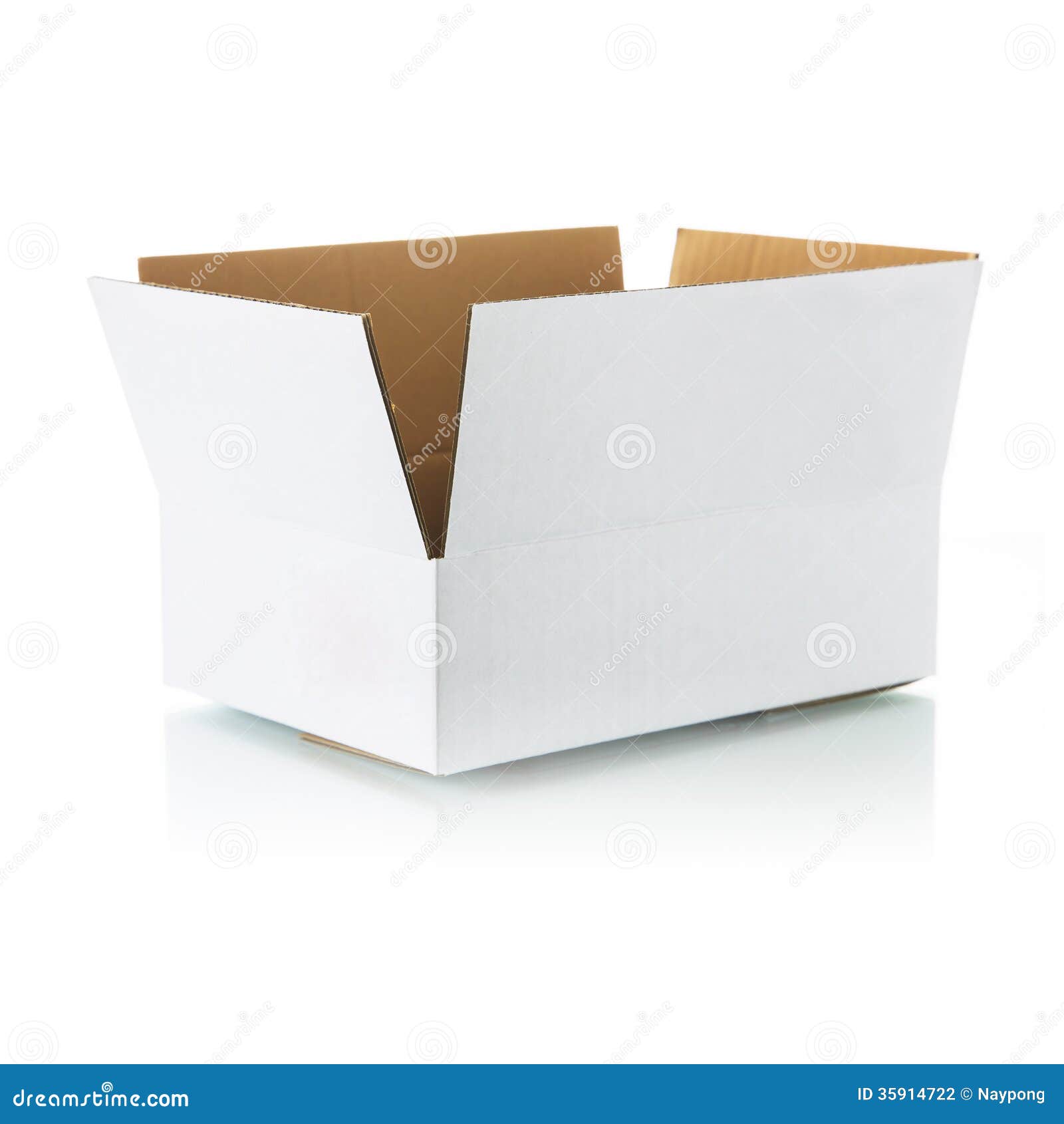 Open white box stock photo. Image of crate, carton, isolated - 35914722