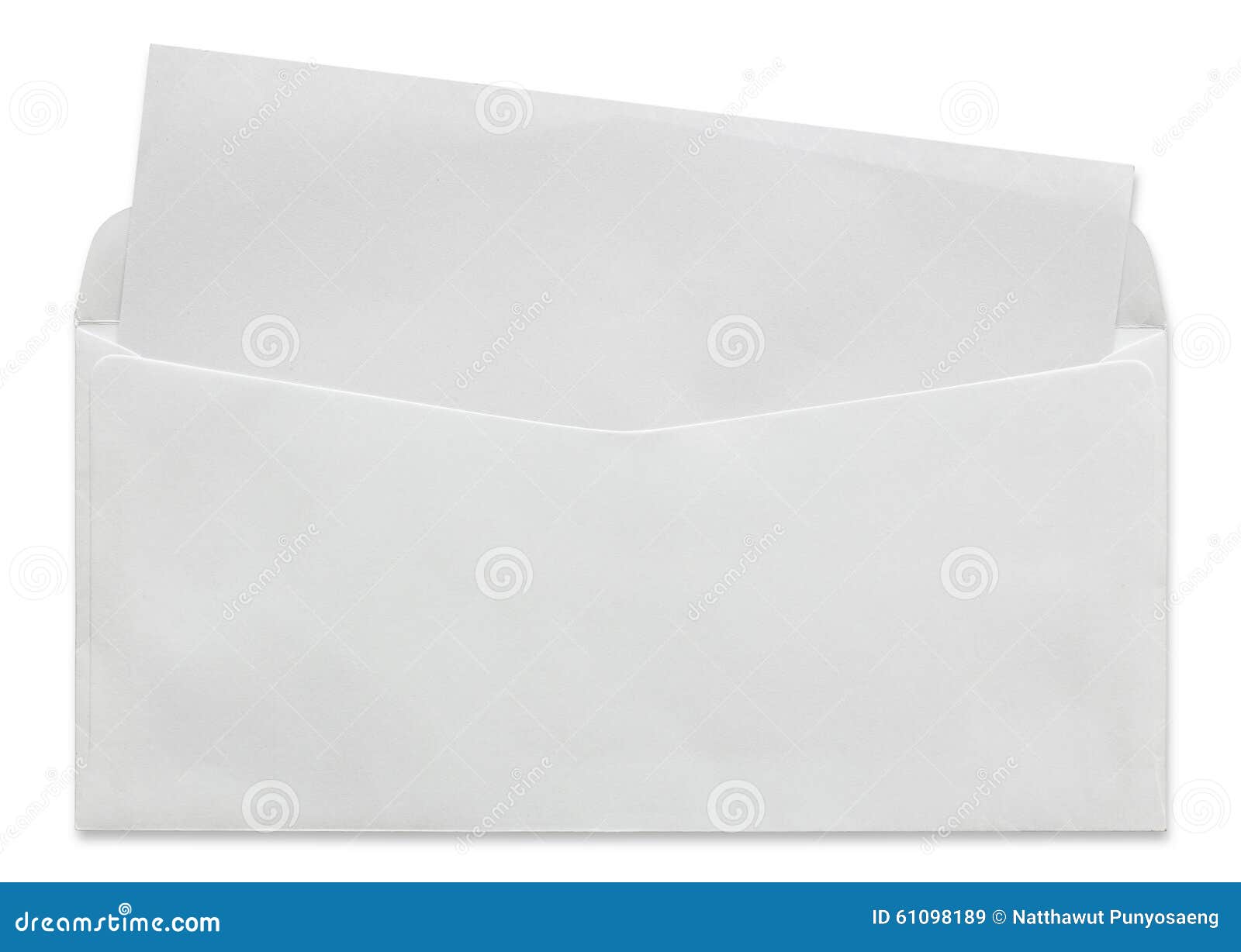 Open White Envelope Business Letter Isolated Stock Images - Download ...