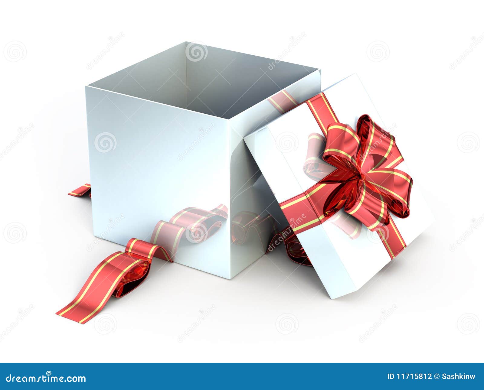 Open white gift stock illustration. Illustration of paper - 11715812