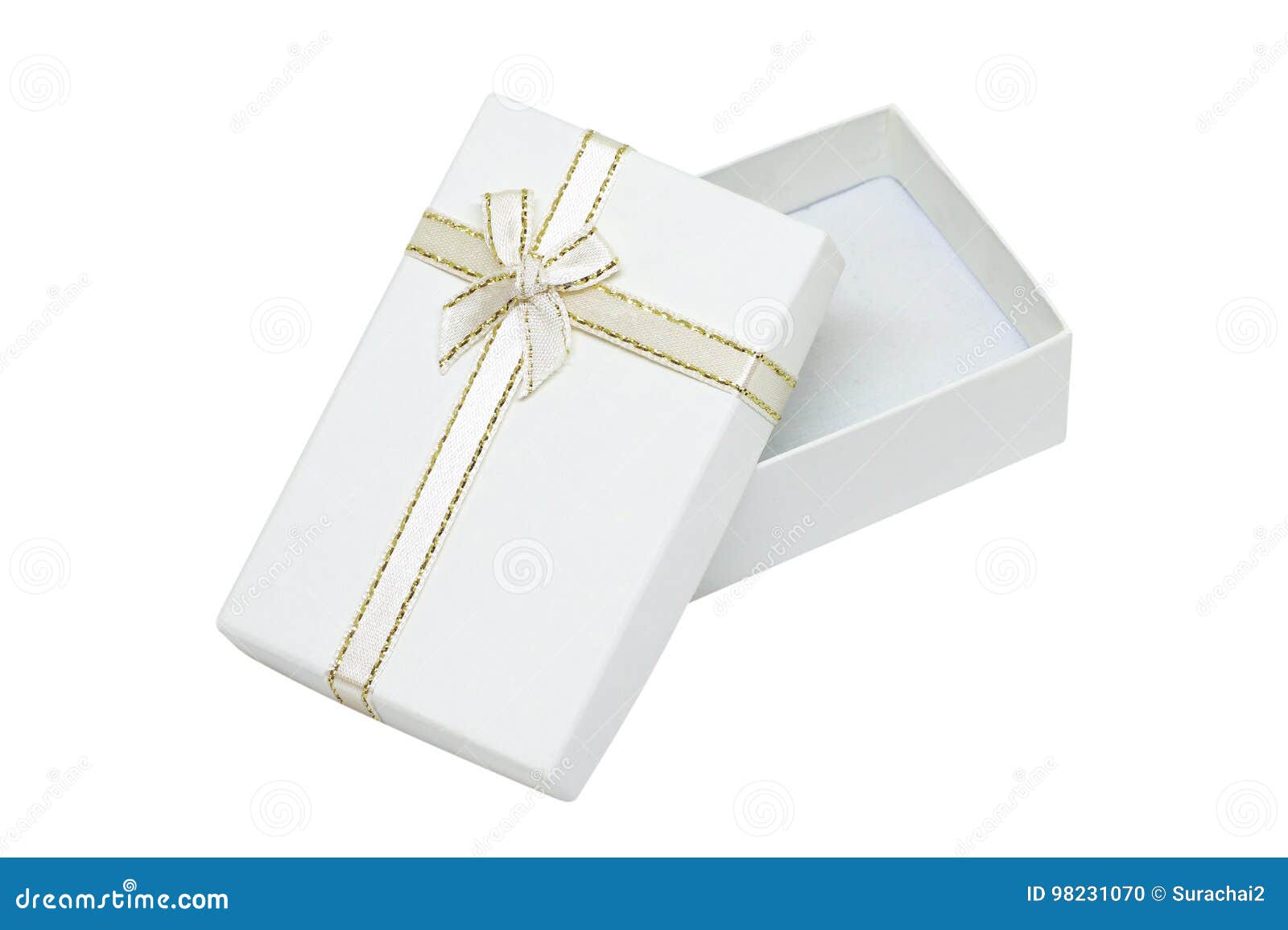 Open White Gift Box Isolated on White Stock Photo - Image of blank ...