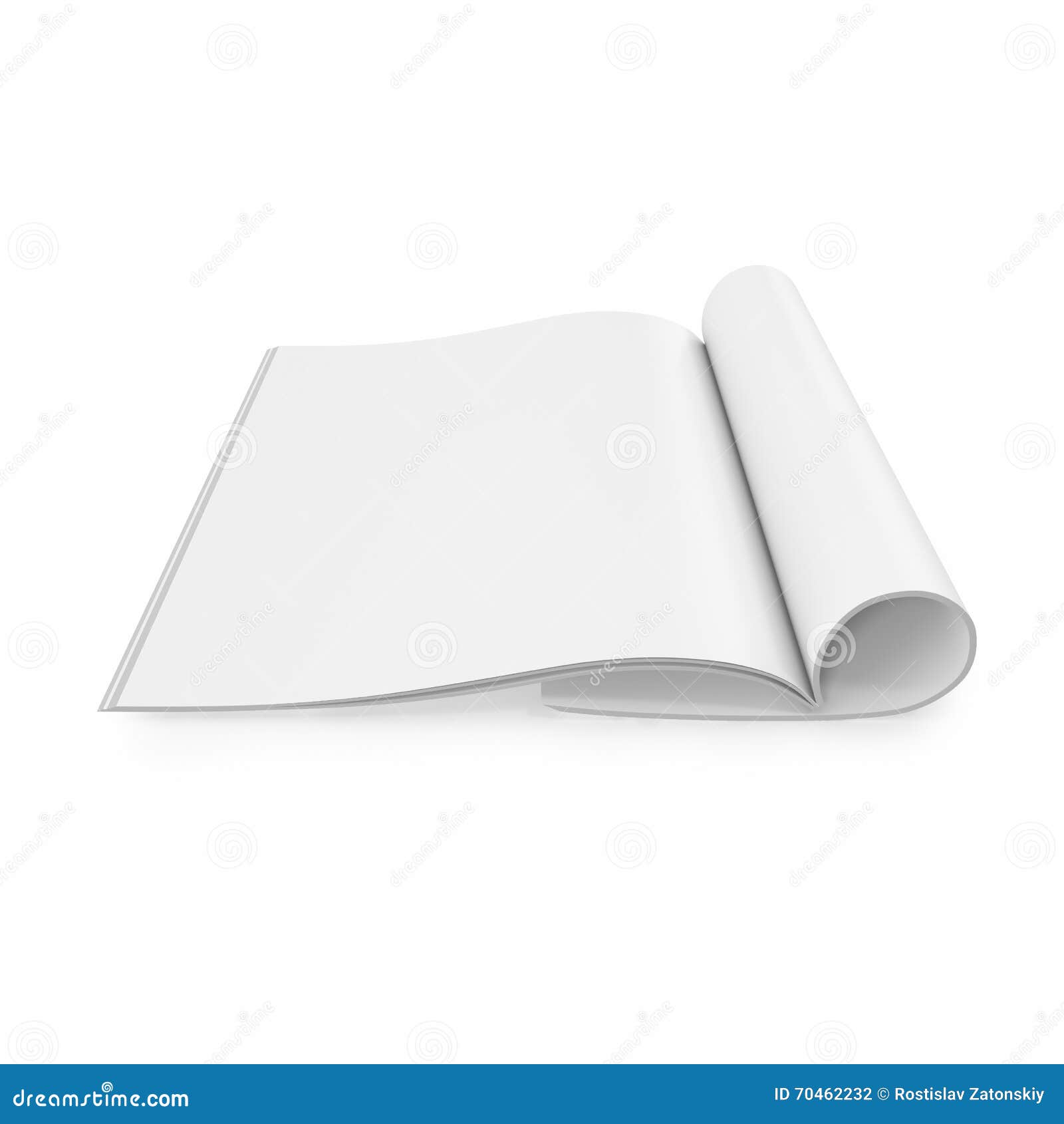 White Journal Planer Page With Dotted Line Grid. Simple Linear Graph ...