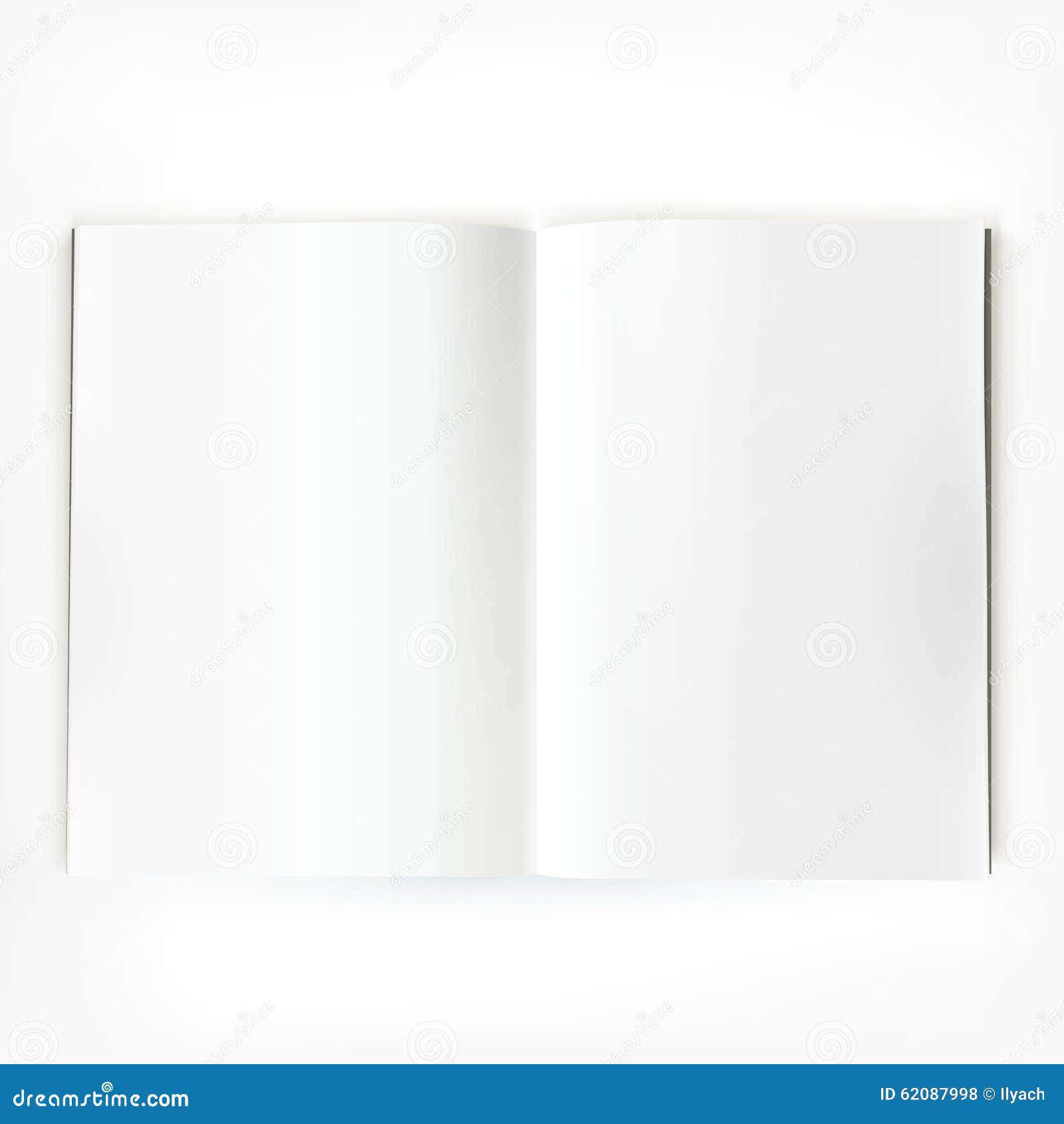 Double Page Spread Magazine Design. Two Isolated Templates Of The B4 ...