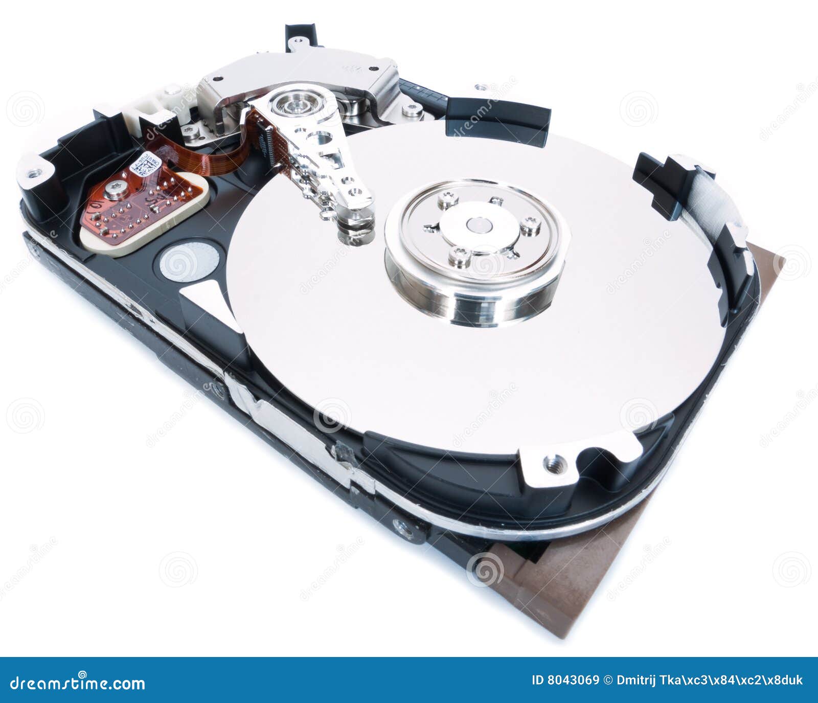 Open whole hard drive stock image. Image of industry, inside - 8043069