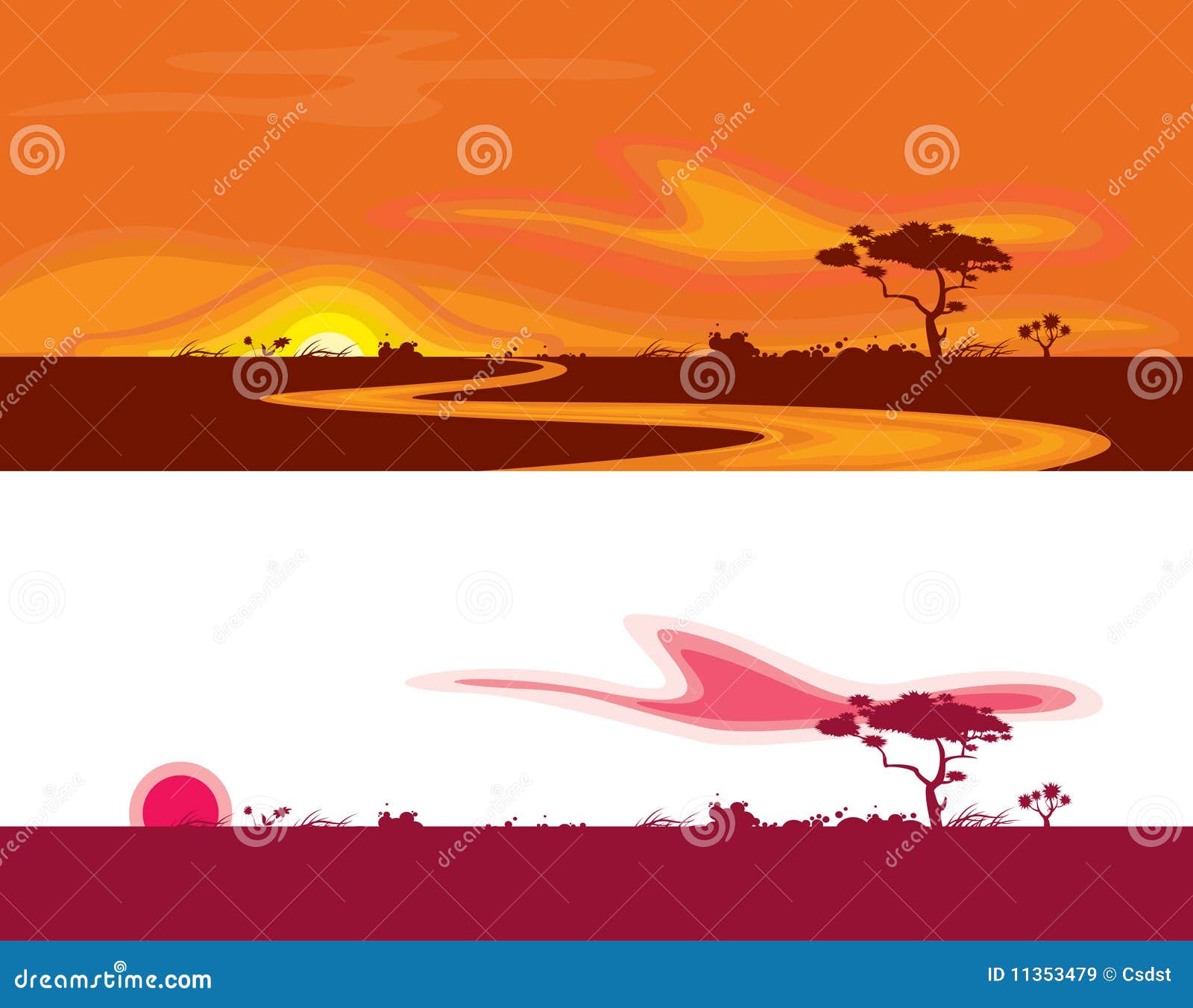 Open Air Zoo With Wild Animals Presentation Poster Cartoon Vector ...