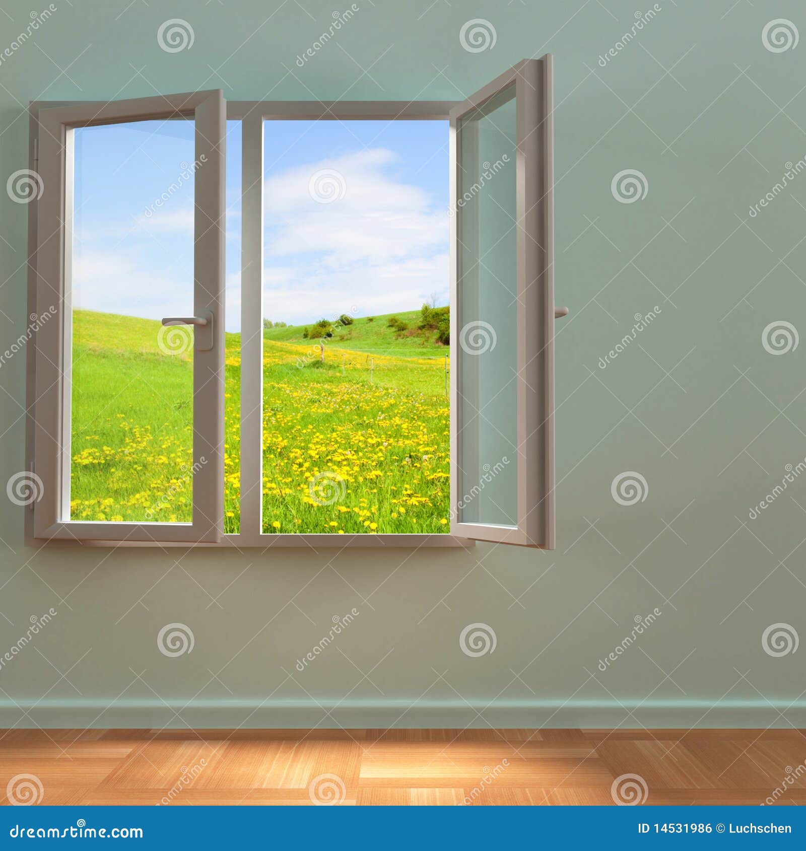 Open Window stock illustration. Illustration of life - 14531986