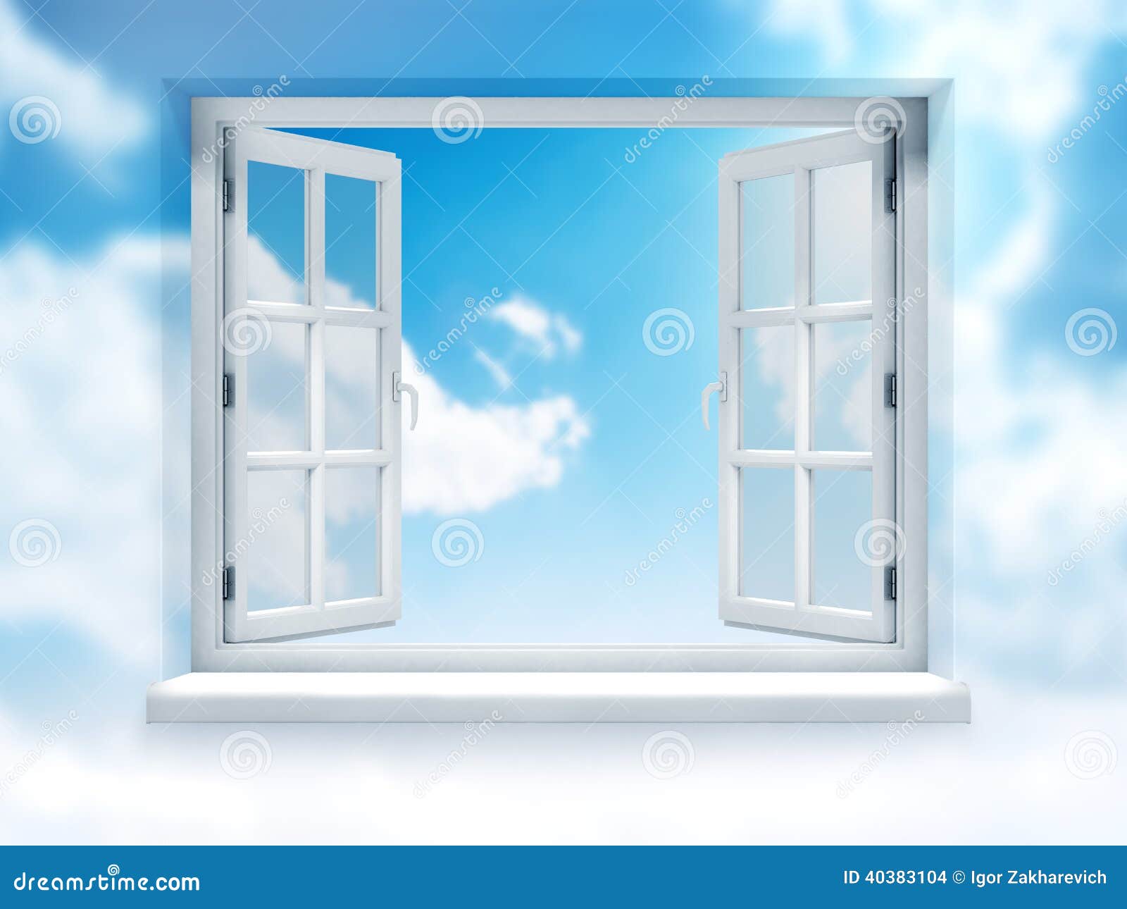 Open window stock photo. Image of glass, blue, modern - 40383104
