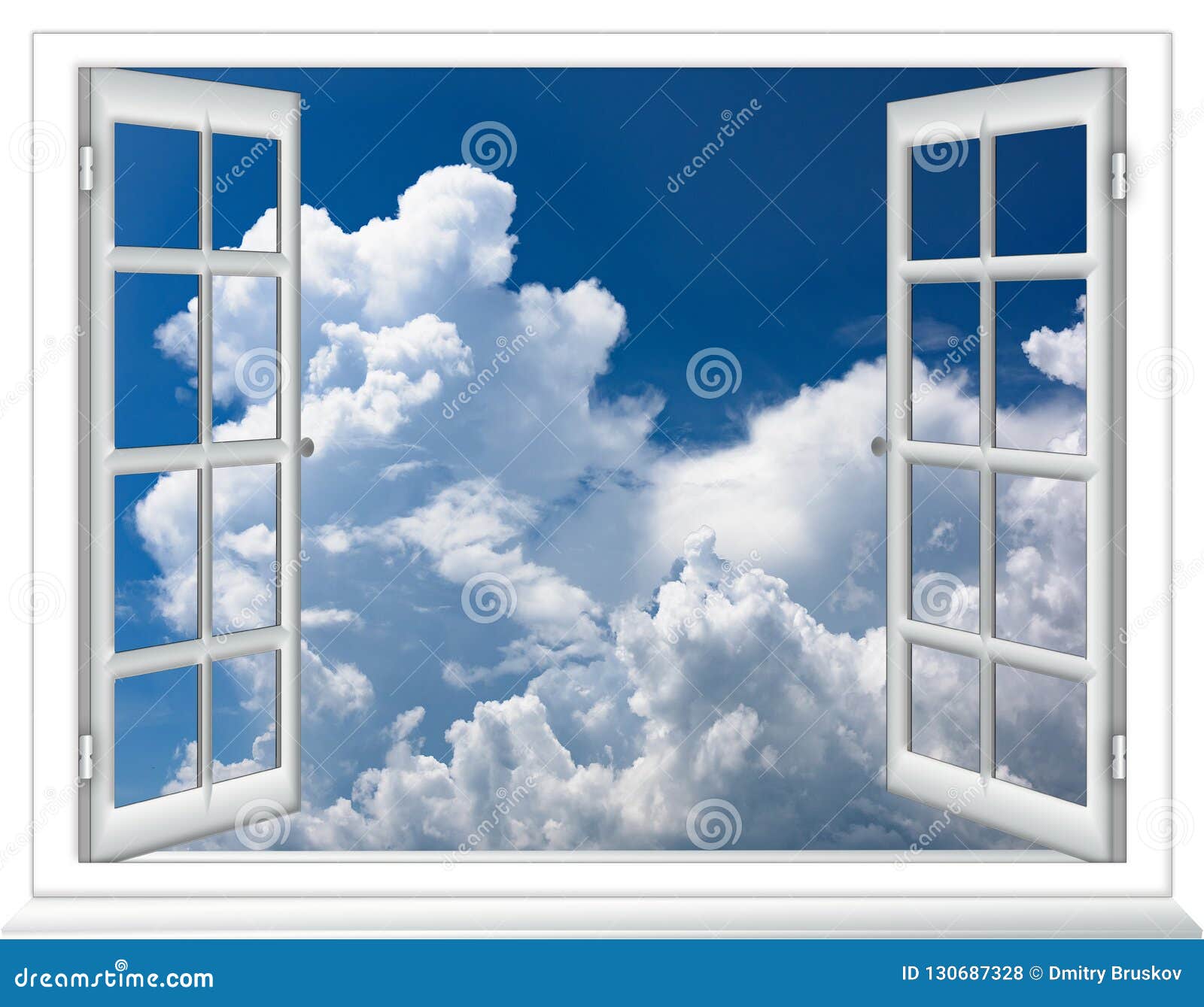 Open window cloud sun stock photo. Image of building - 130687328