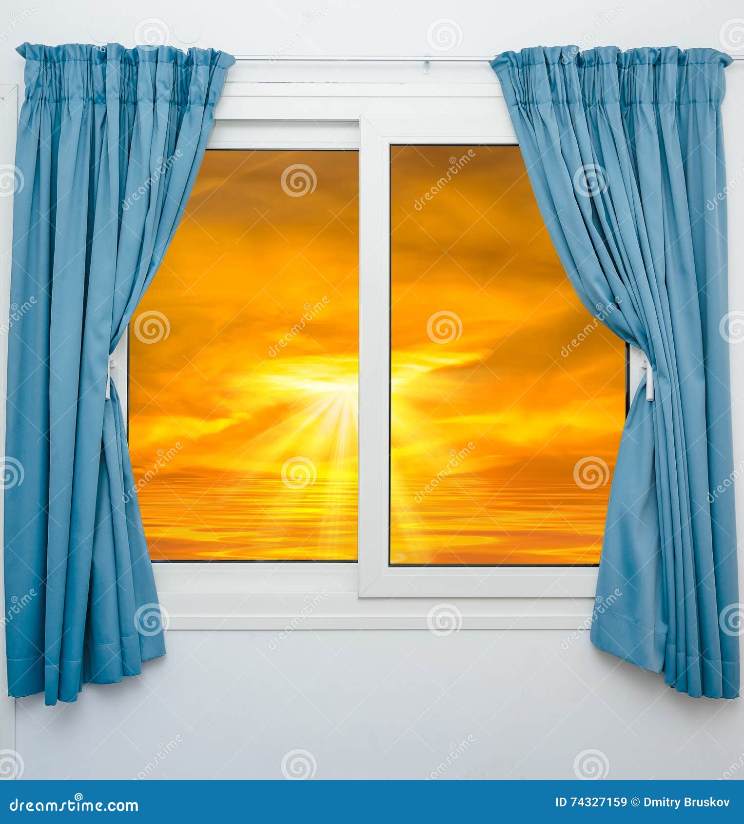 Open window cloud sun stock image. Image of fresh, inside - 74327159