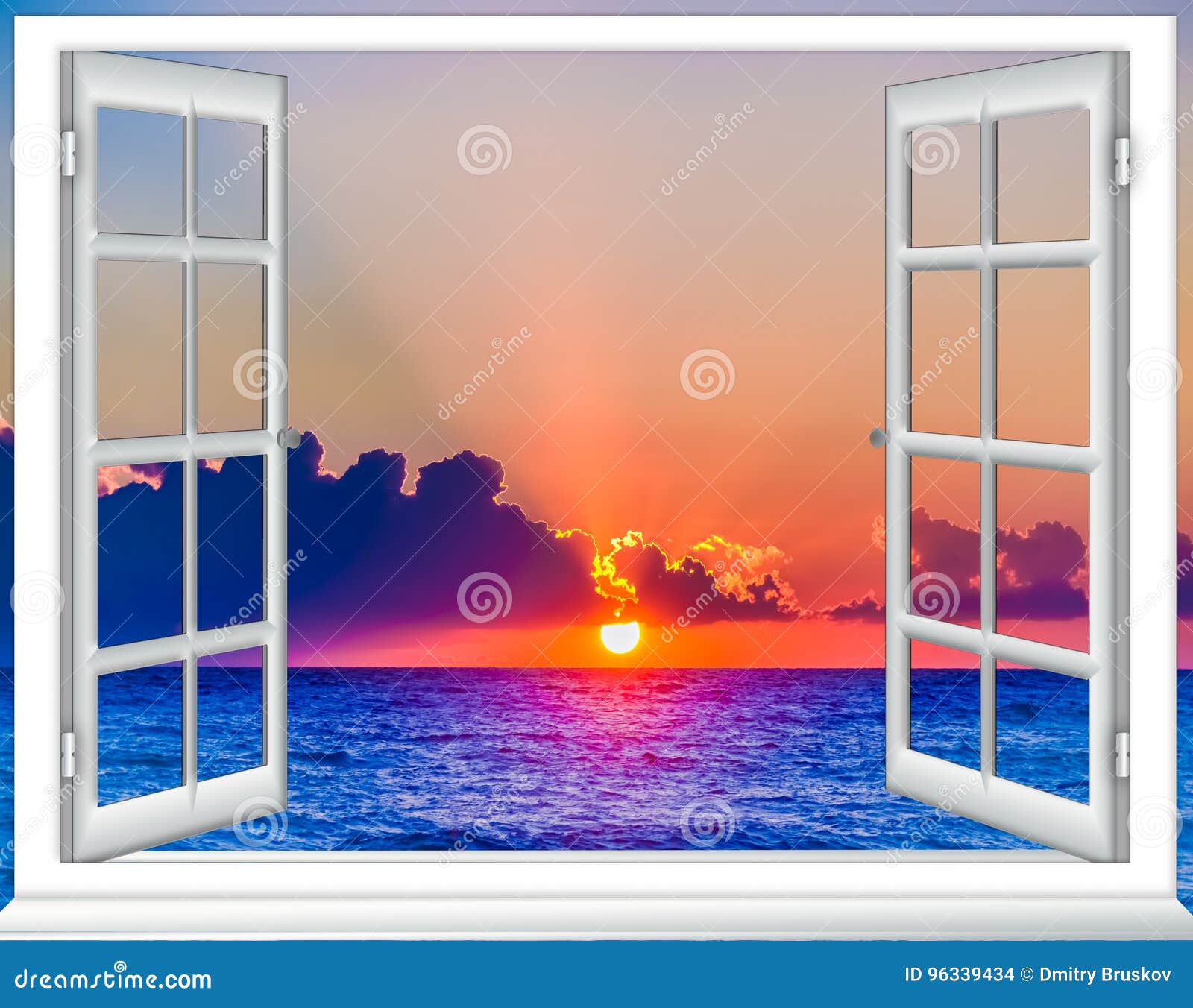 Open window cloud sun stock photo. Image of environment - 96339434