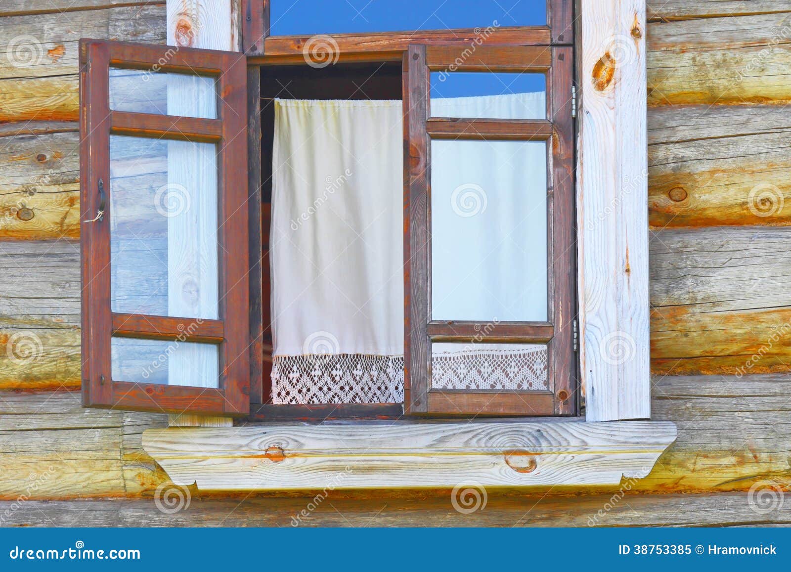 Open window stock image. Image of brown, facade, european - 38753385