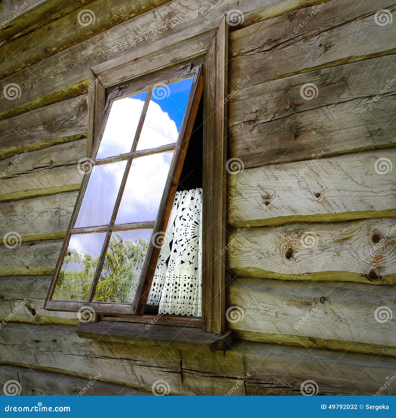 Open window in the house stock photo. Image of room, shade - 49792032