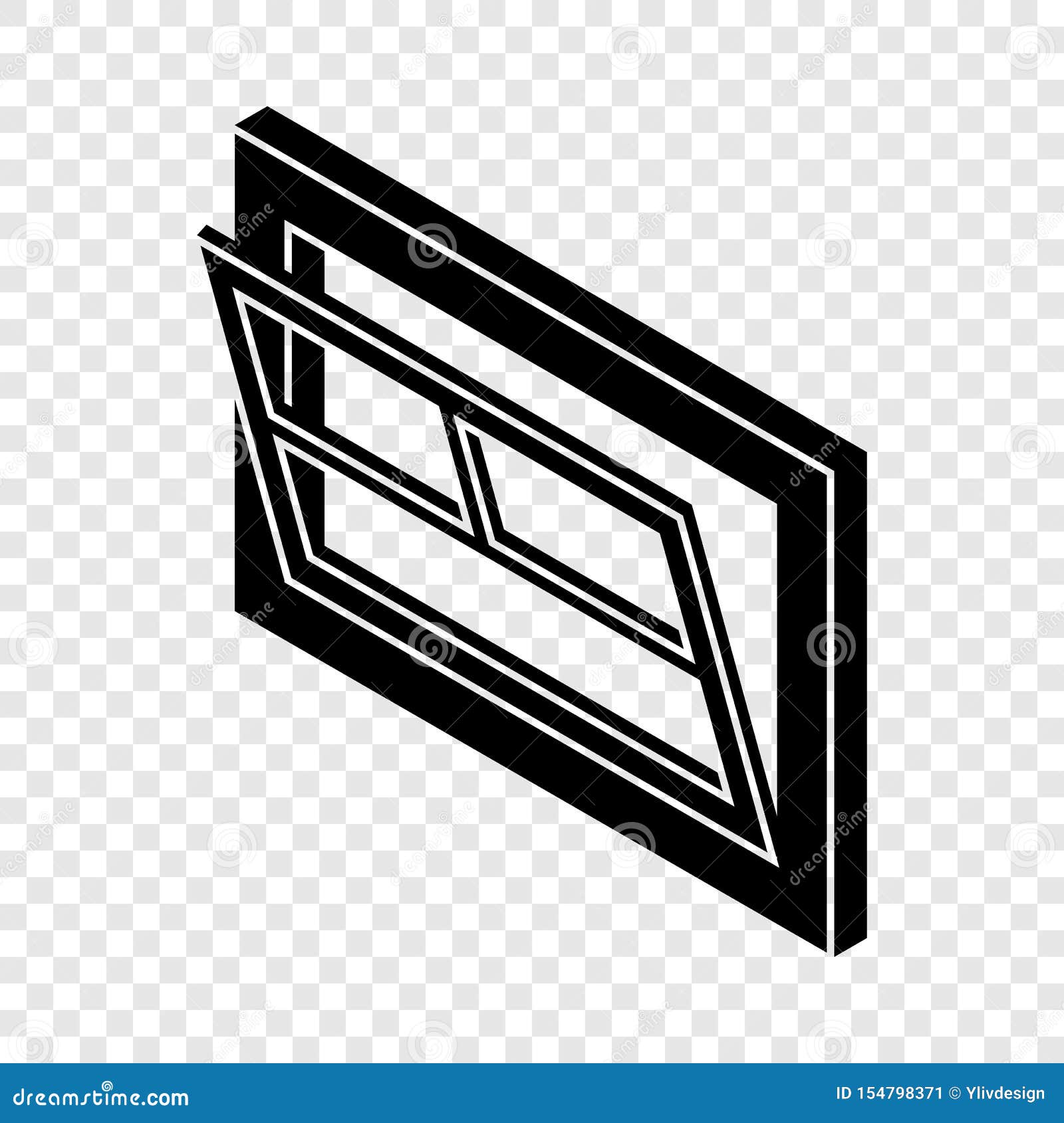 Open Window Leaf Icon, Simple Black Style Stock Vector - Illustration ... Open Window Leaf Icon, Simple Black Style Stock Vector - Illustration ...