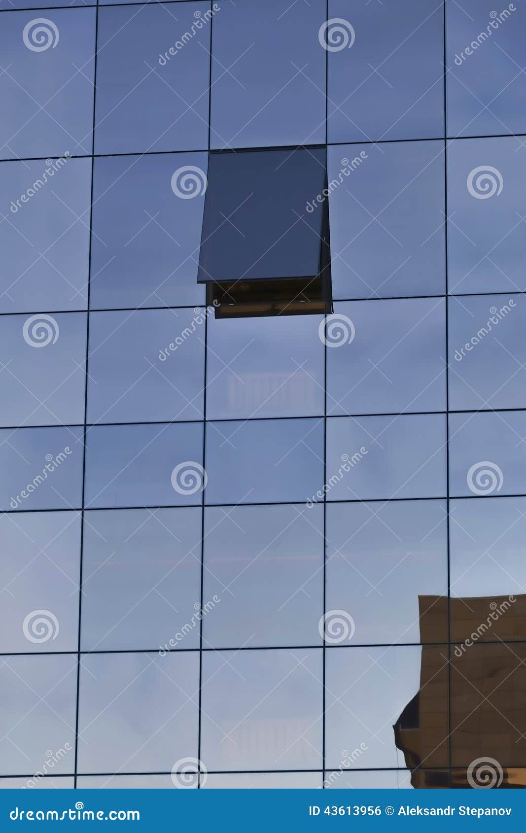 Open Window of a Modern Office Building Stock Photo - Image of ...