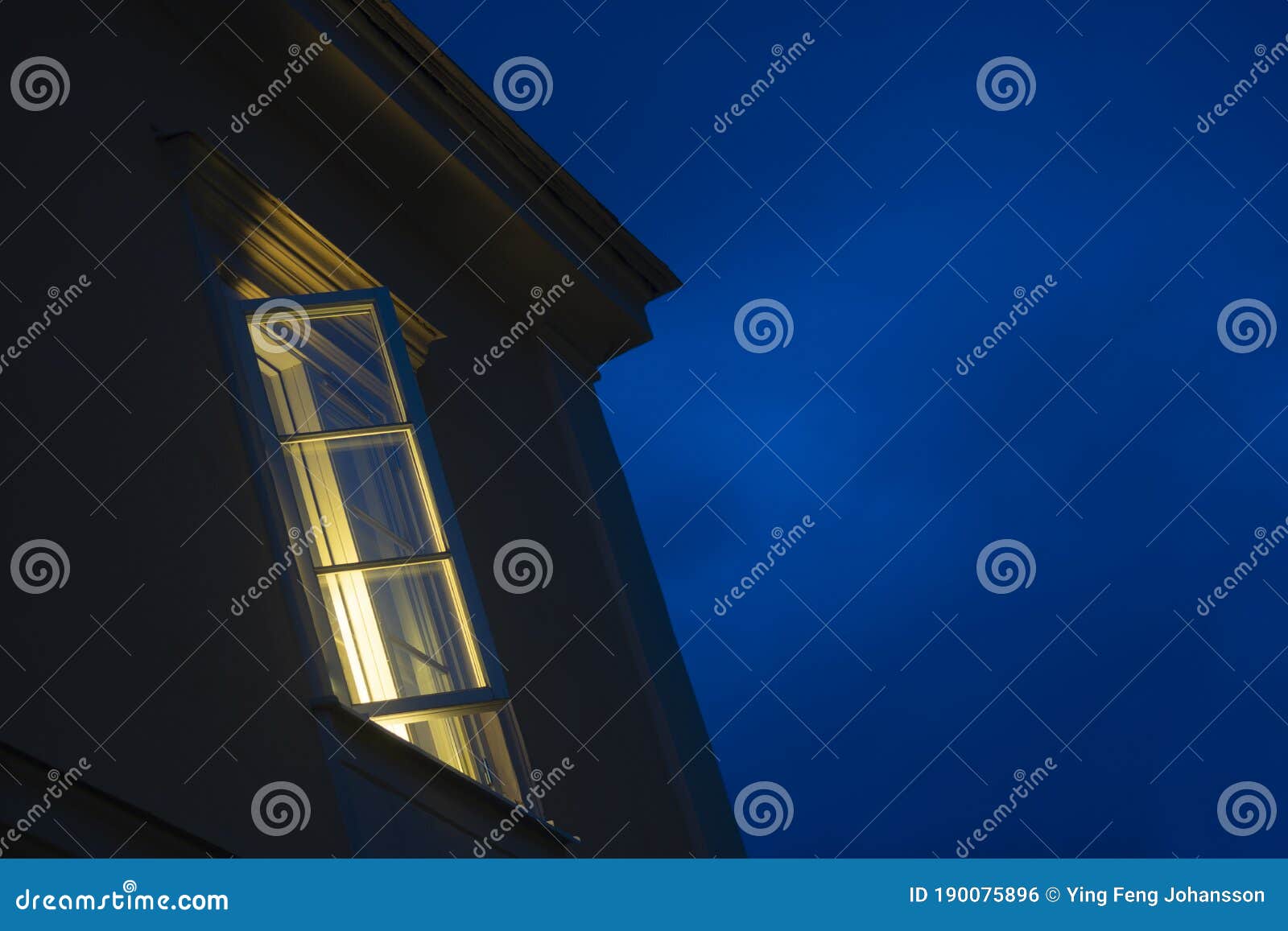 Open window at night stock photo. Image of summer, night - 190075896