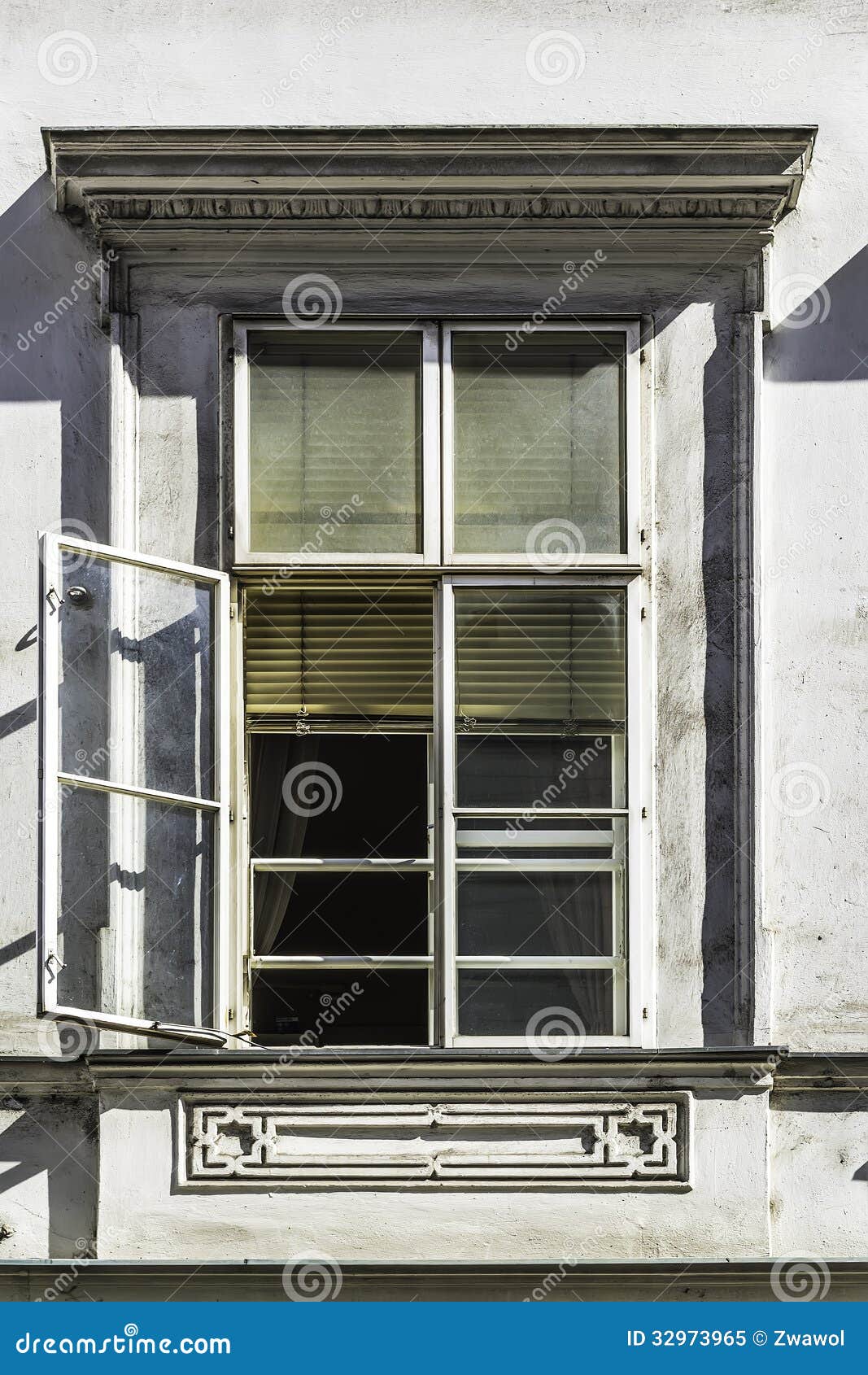 Open Window on a Old Building Stock Image - Image of front, stone: 32973965