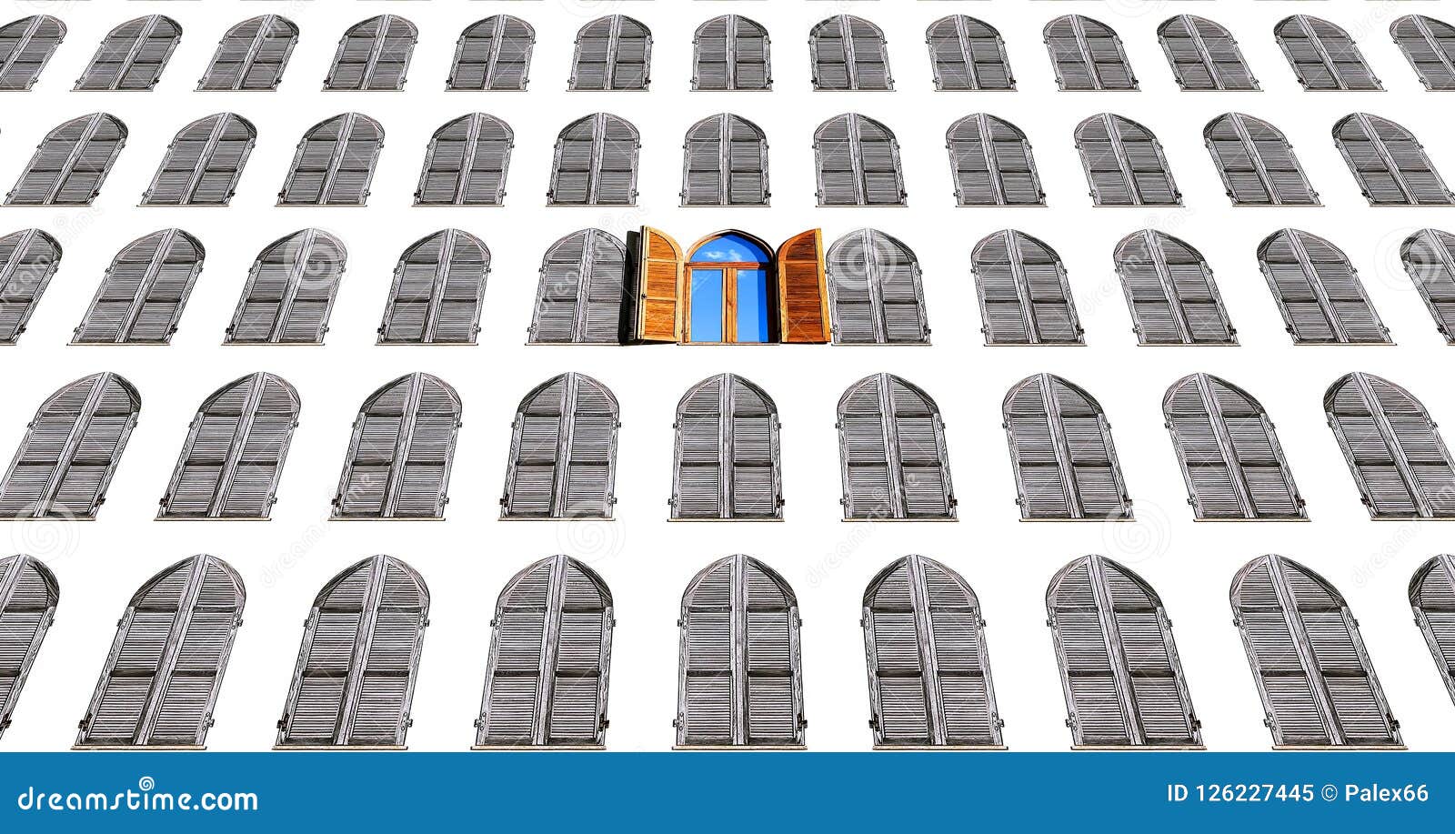 Open window stock image. Image of central, close, shuttered - 126227445