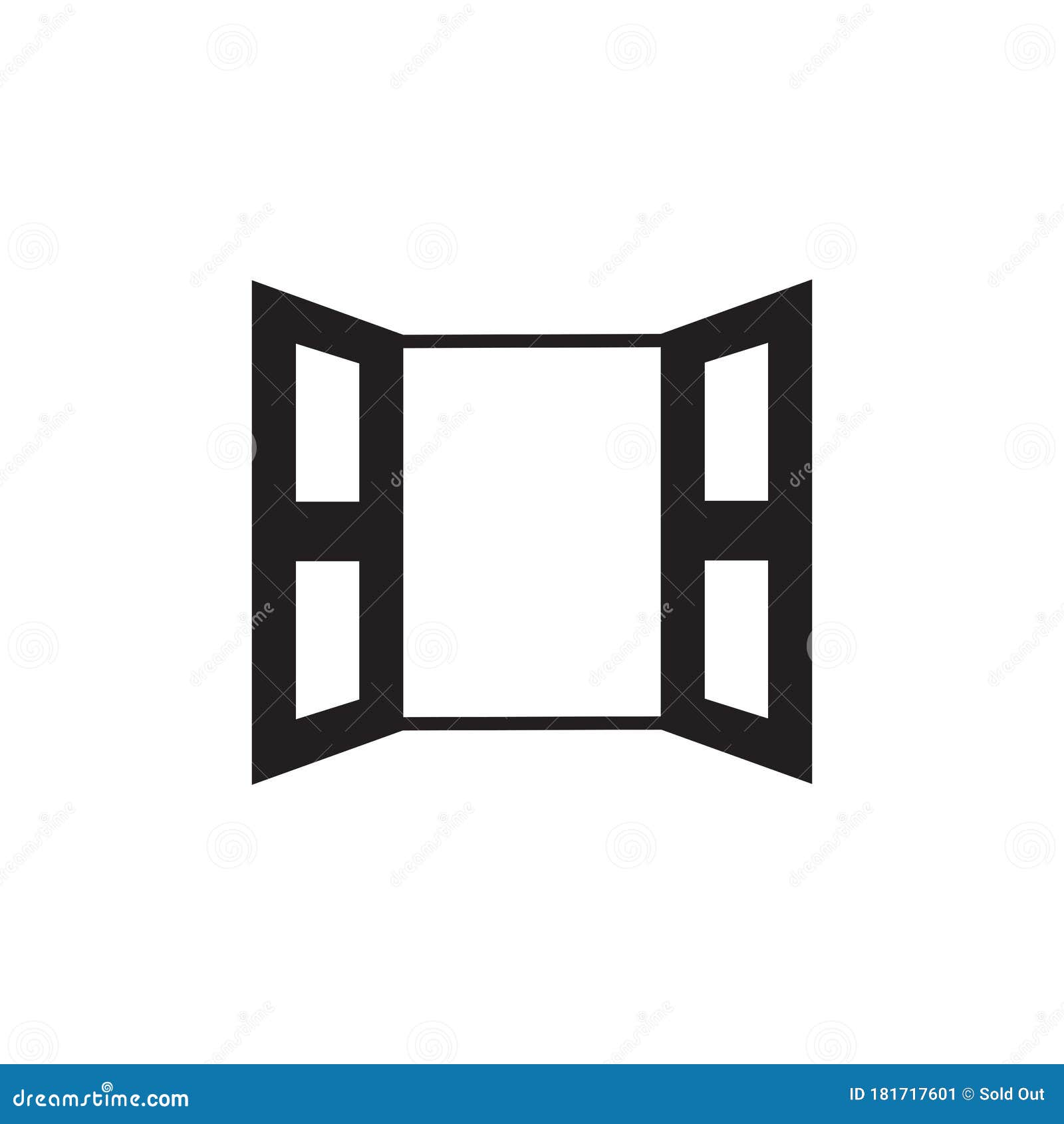 Open Window Icon Vector Illustration Stock Vector - Illustration of ...