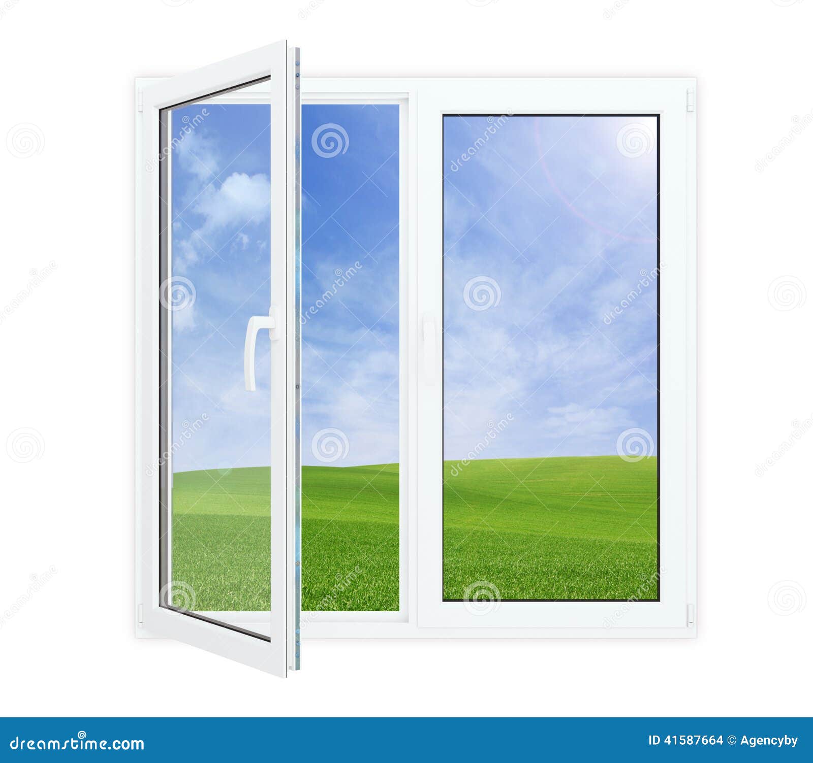 Open Window with Picturesque View Stock Photo - Image of nature, format ...