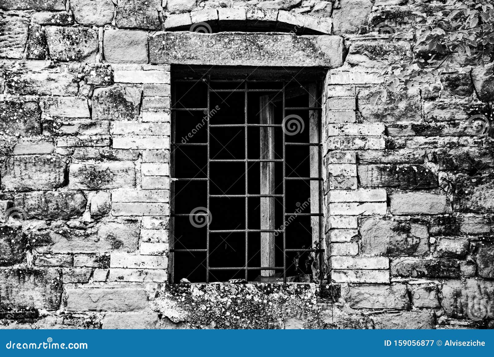 Open Window and stone stock image. Image of obsolete - 159056877