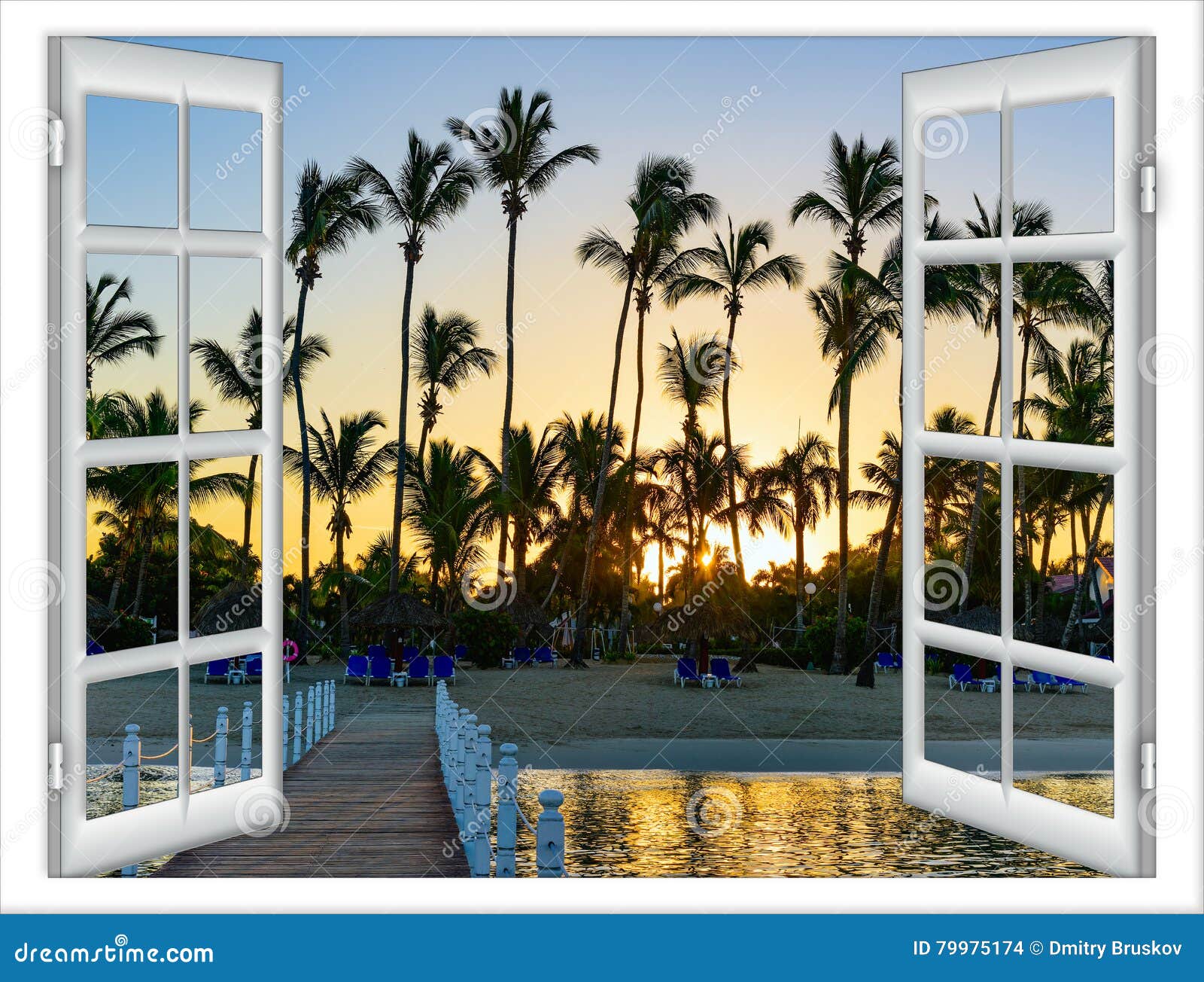 Open window to the sea stock photo. Image of ocean, home - 79975174