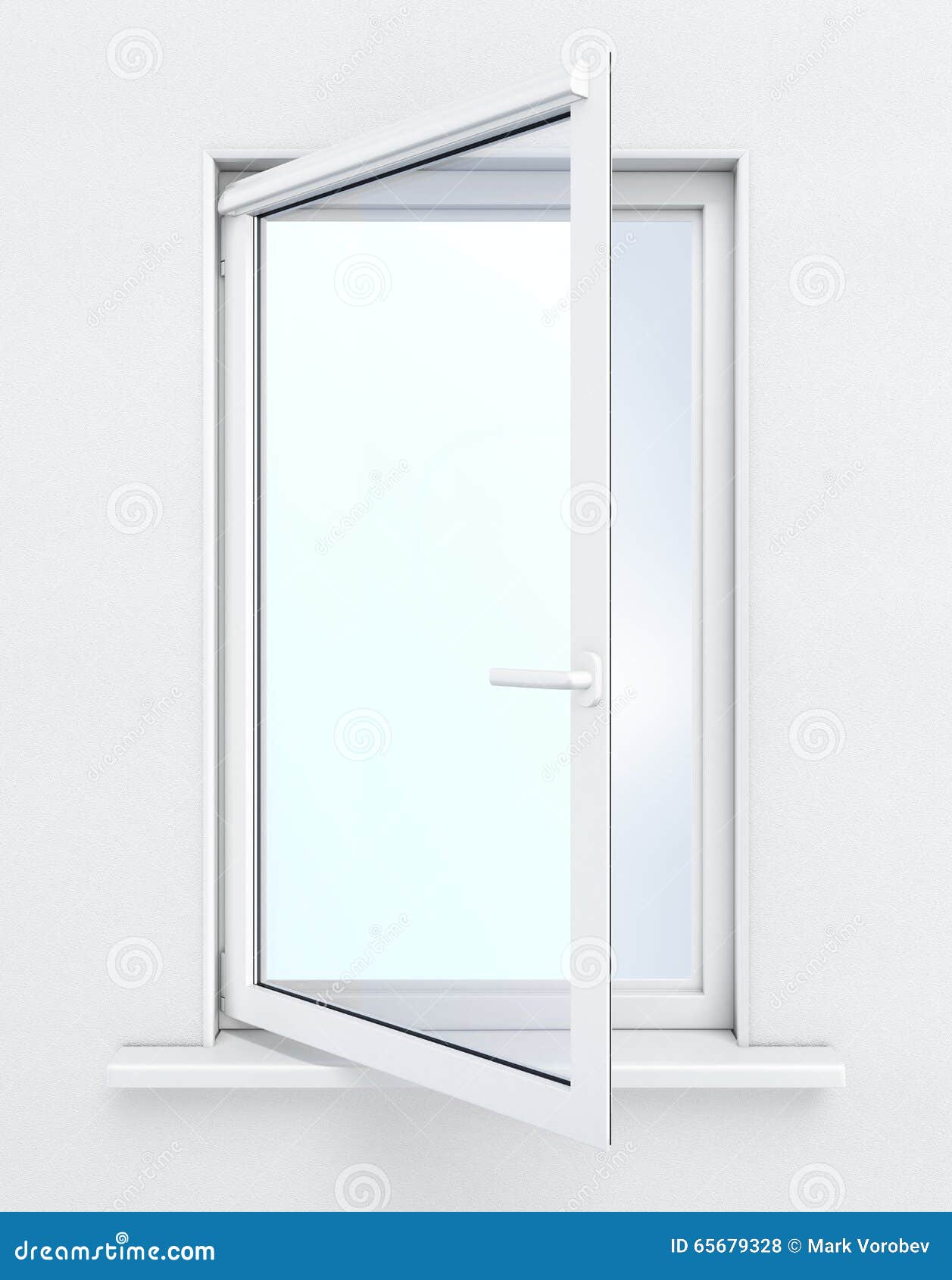 345 Open Window White Background 3d Render Image Stock Photos - Free ...